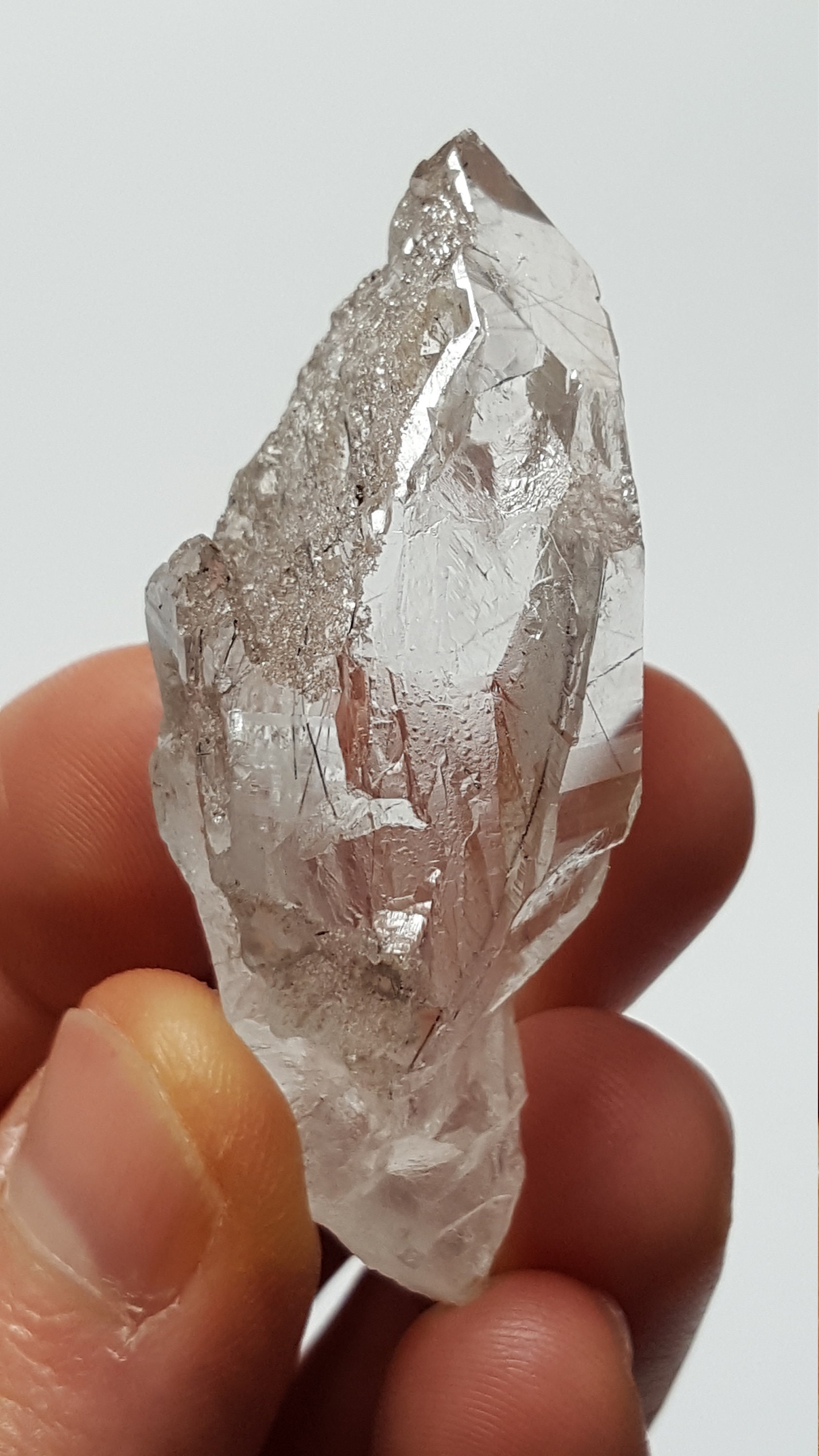 Cathedral Quartz with Tourmaline Inclusions from Brazil- Beautiful ...