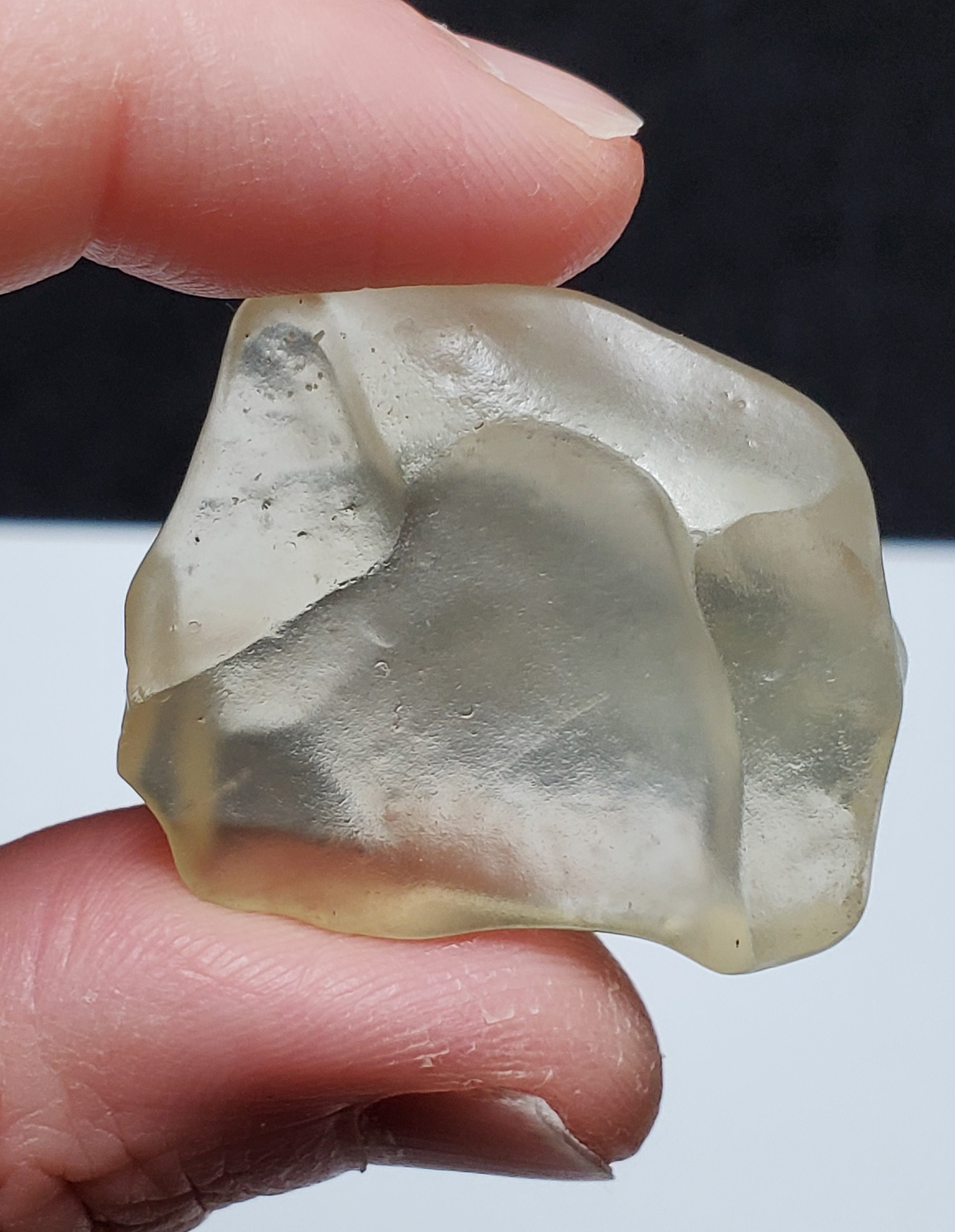 Libyan Desert Glass Impactite, Tektite- 12.6 Grams- Museum Quality ...