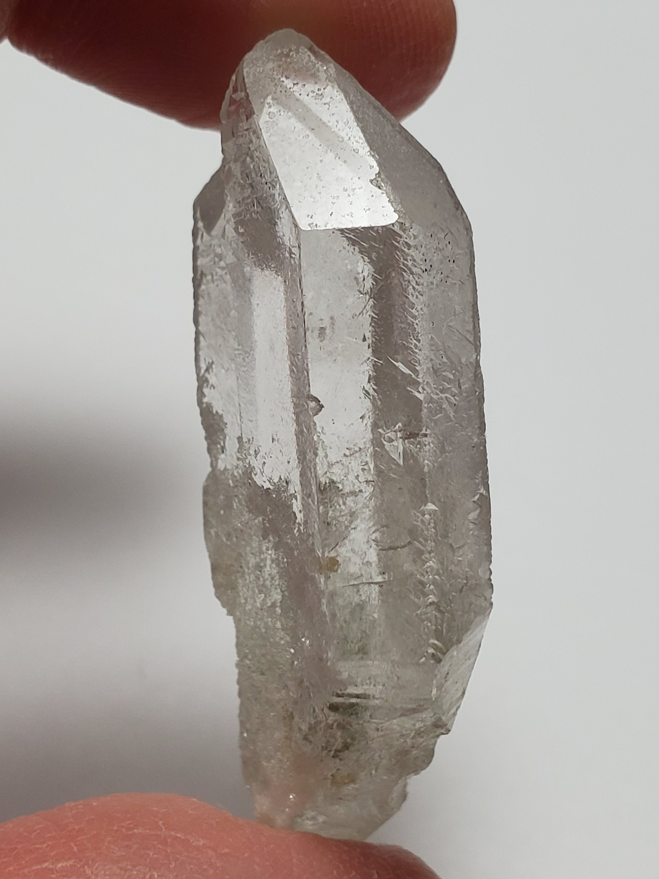 Unpolished 'Garden/ Shaman' Quartz Crystal with Excellent Mineral ...