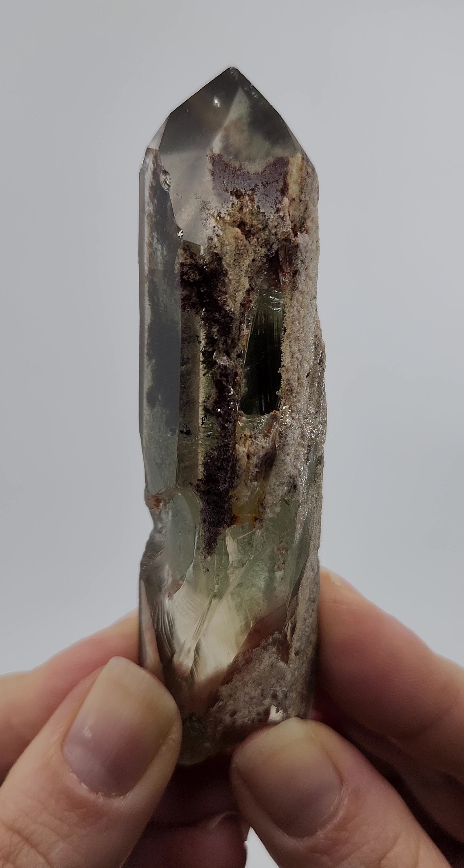 Shaman Quartz, Mina Zeca De Souza, Brazil- Multiple Mineral Inclusions ...