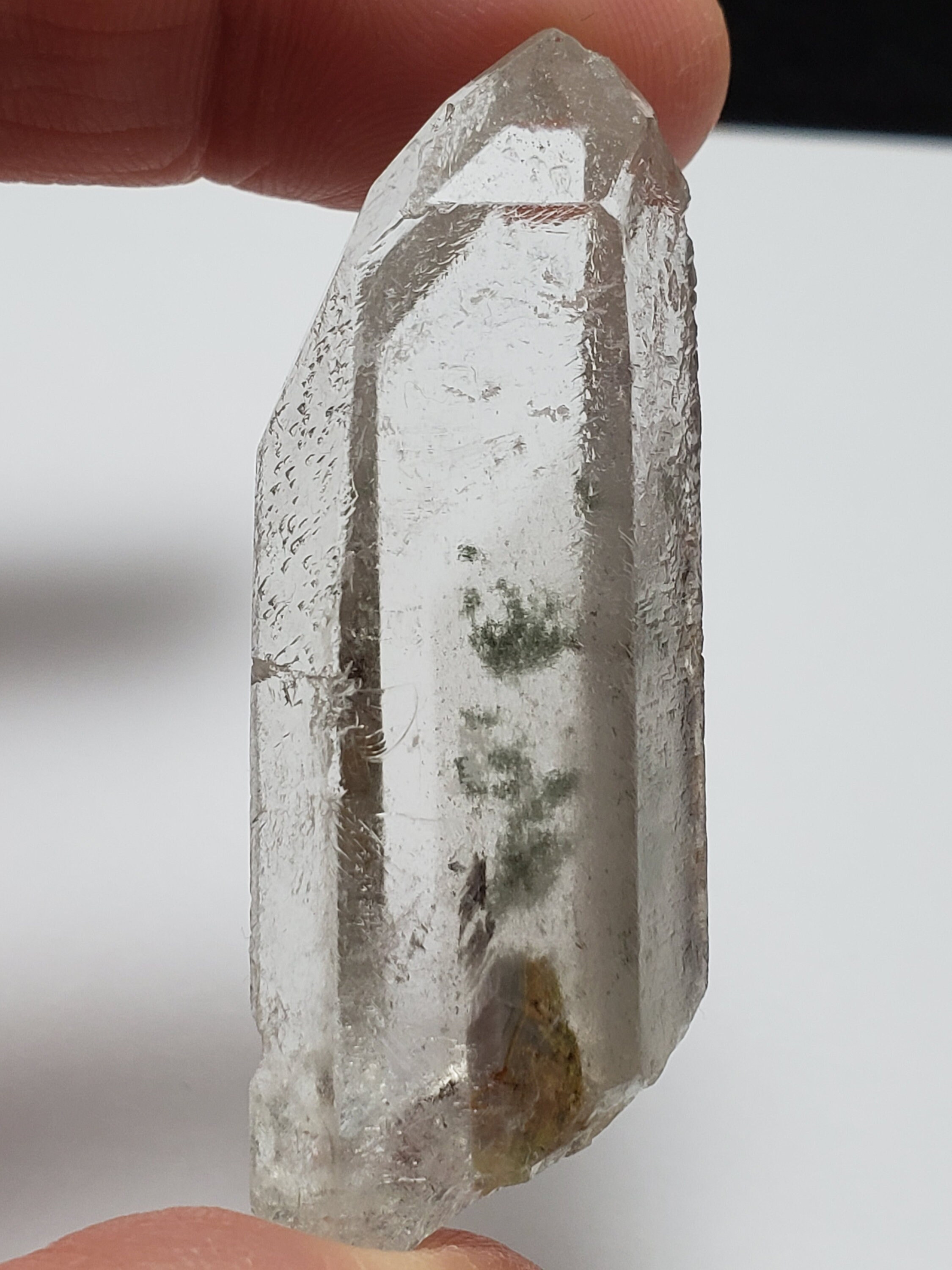 Unpolished 'Garden/ Shaman' Quartz Crystal with Excellent Mineral ...