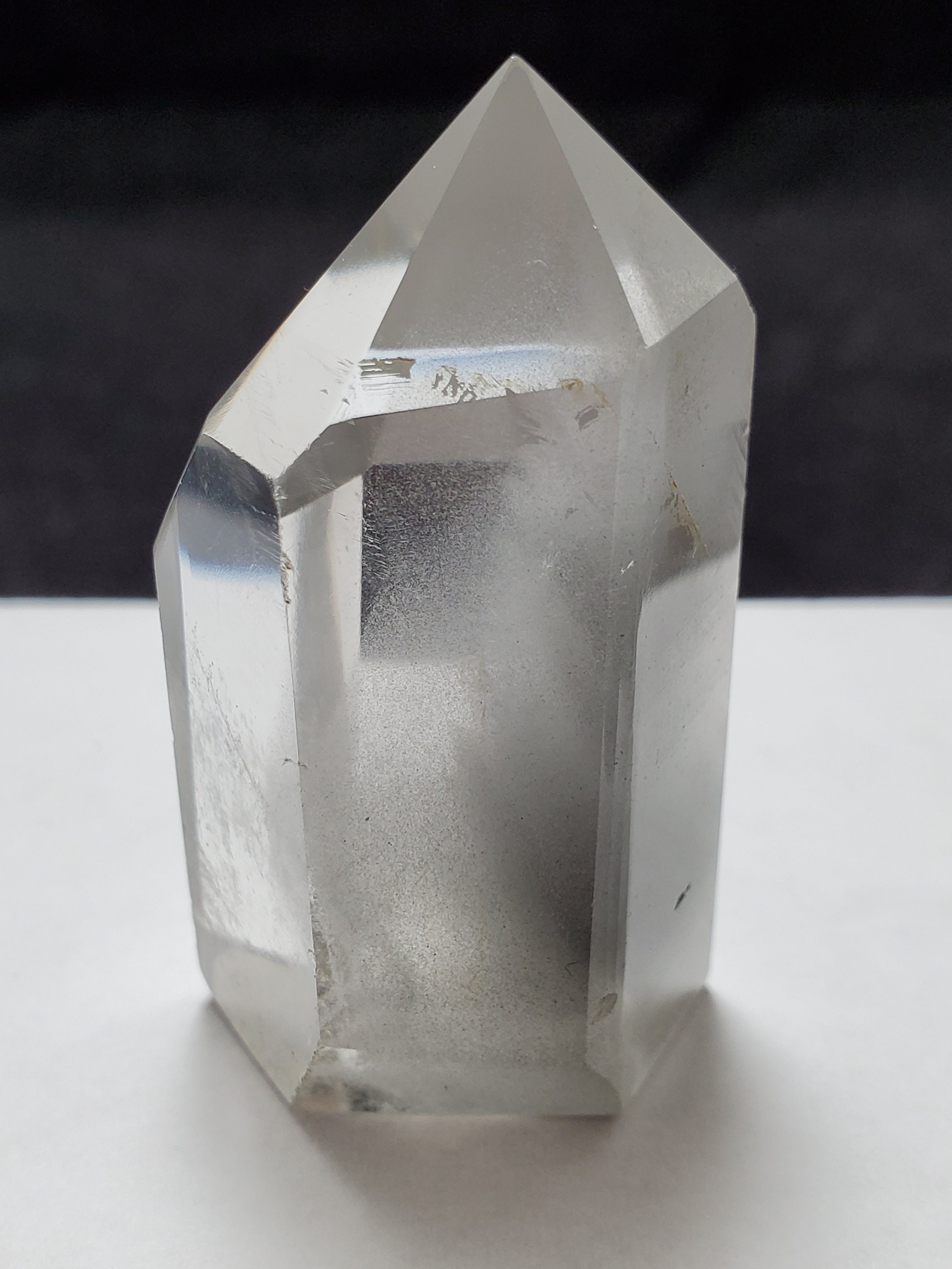 Large Polished Phantom Quartz Crystal from Brazil- Various Mineral ...
