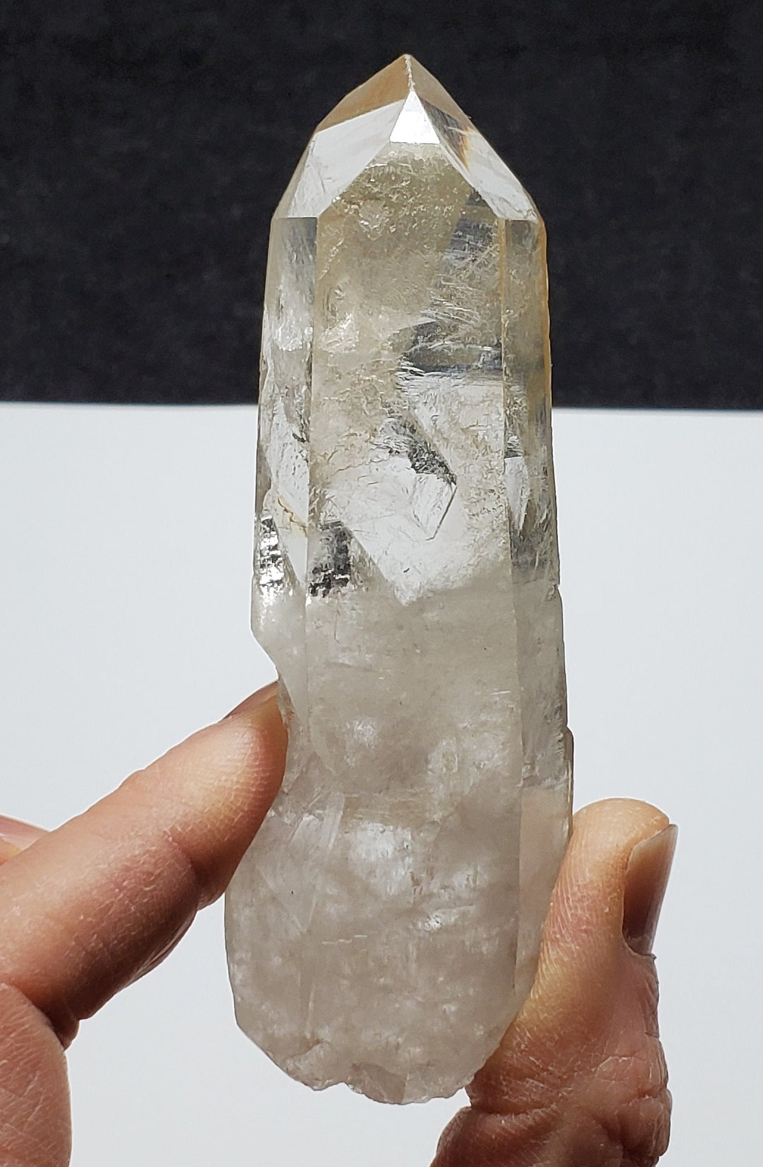Starbrary Quartz Crystal- 9.1 Cm Long- Corinto, Brazil- Slight Golden ...