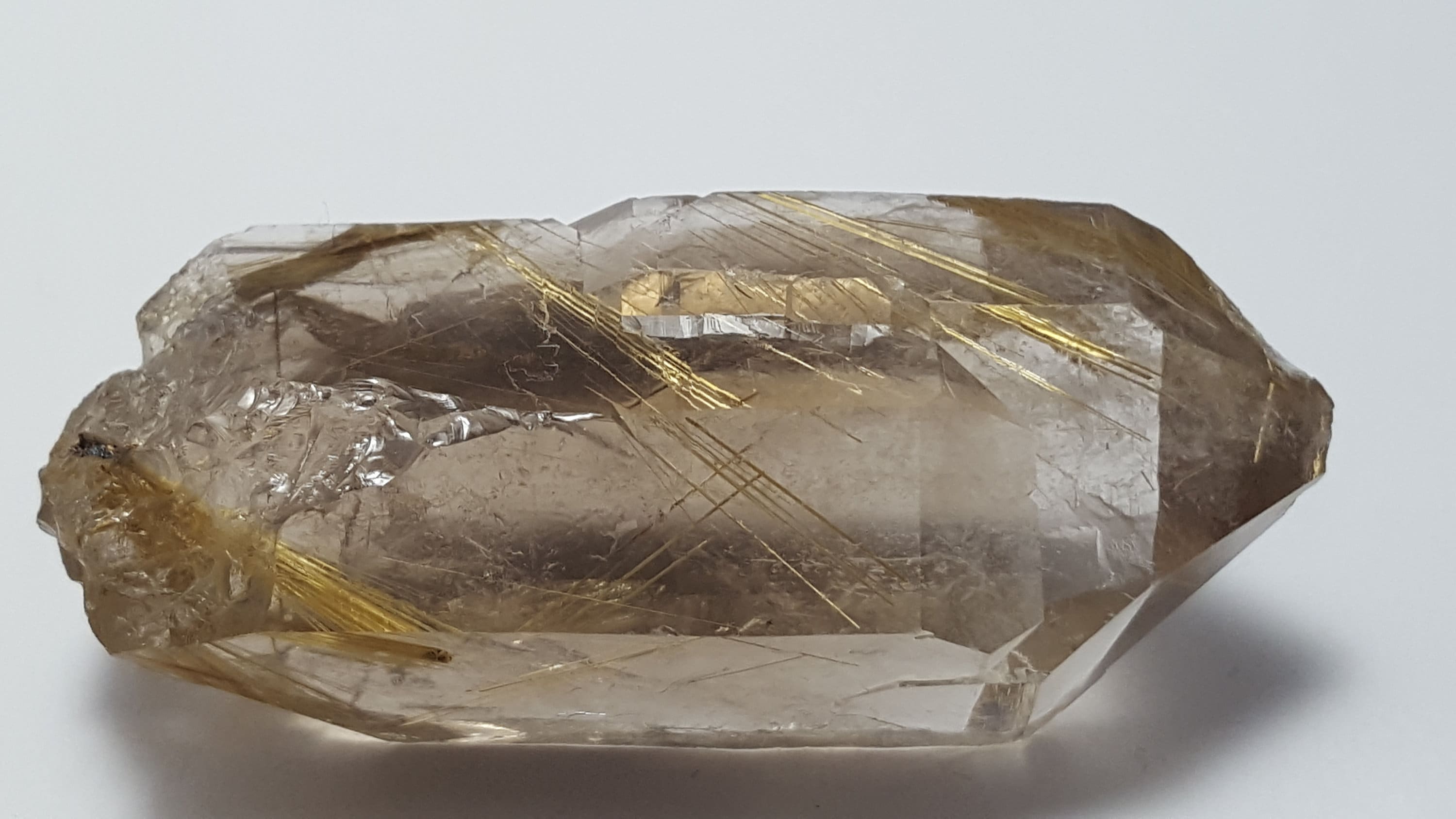 Smokey Cathedral Quartz Crystal with Rutile Inclusions from Brazil- All ...