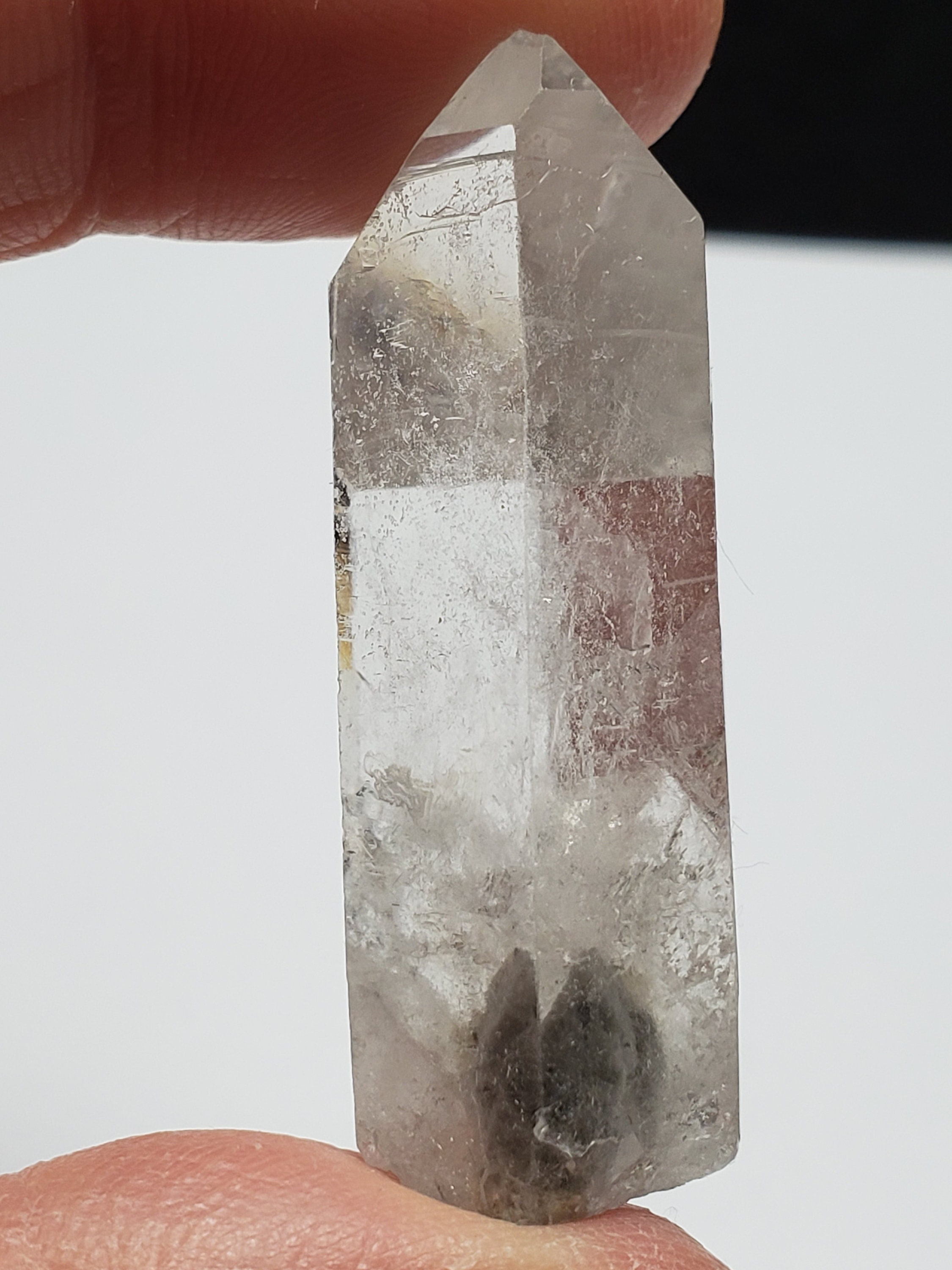Unpolished 'Garden/ Shaman' Quartz Crystal with Excellent Mineral ...