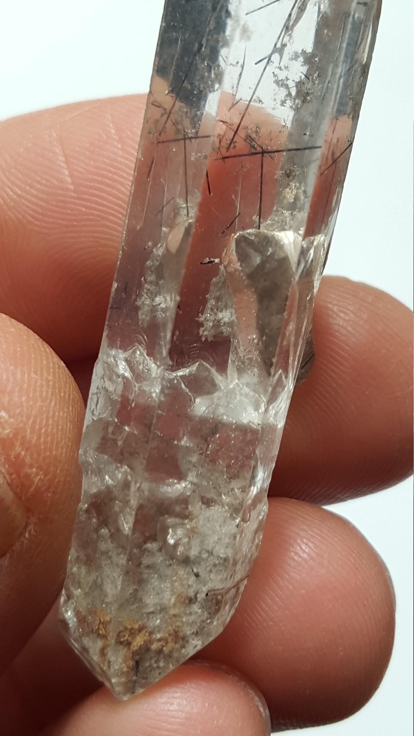 Quartz with Tourmaline Inclusions from Brazil- Beautiful Luster ...
