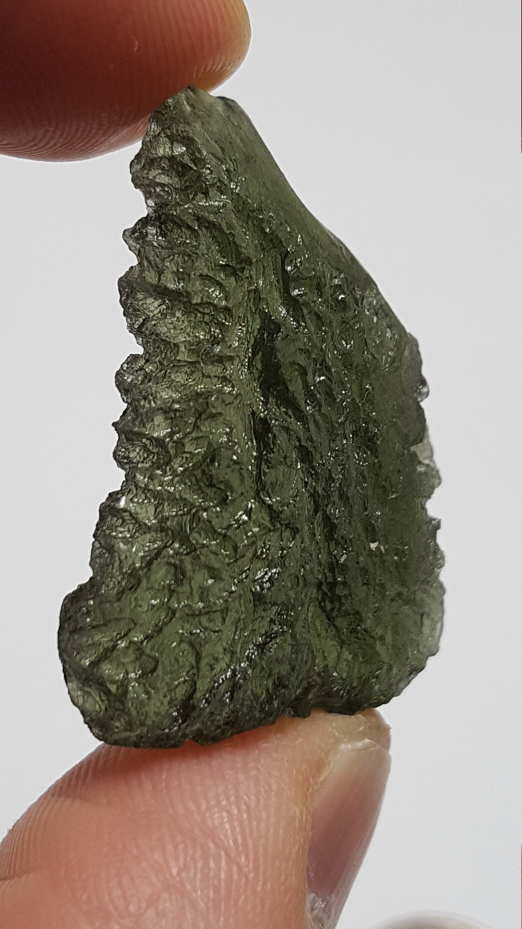 Moldavite- Czech Republic- Nice Tektite- Excellent Color and Texture- 6 ...