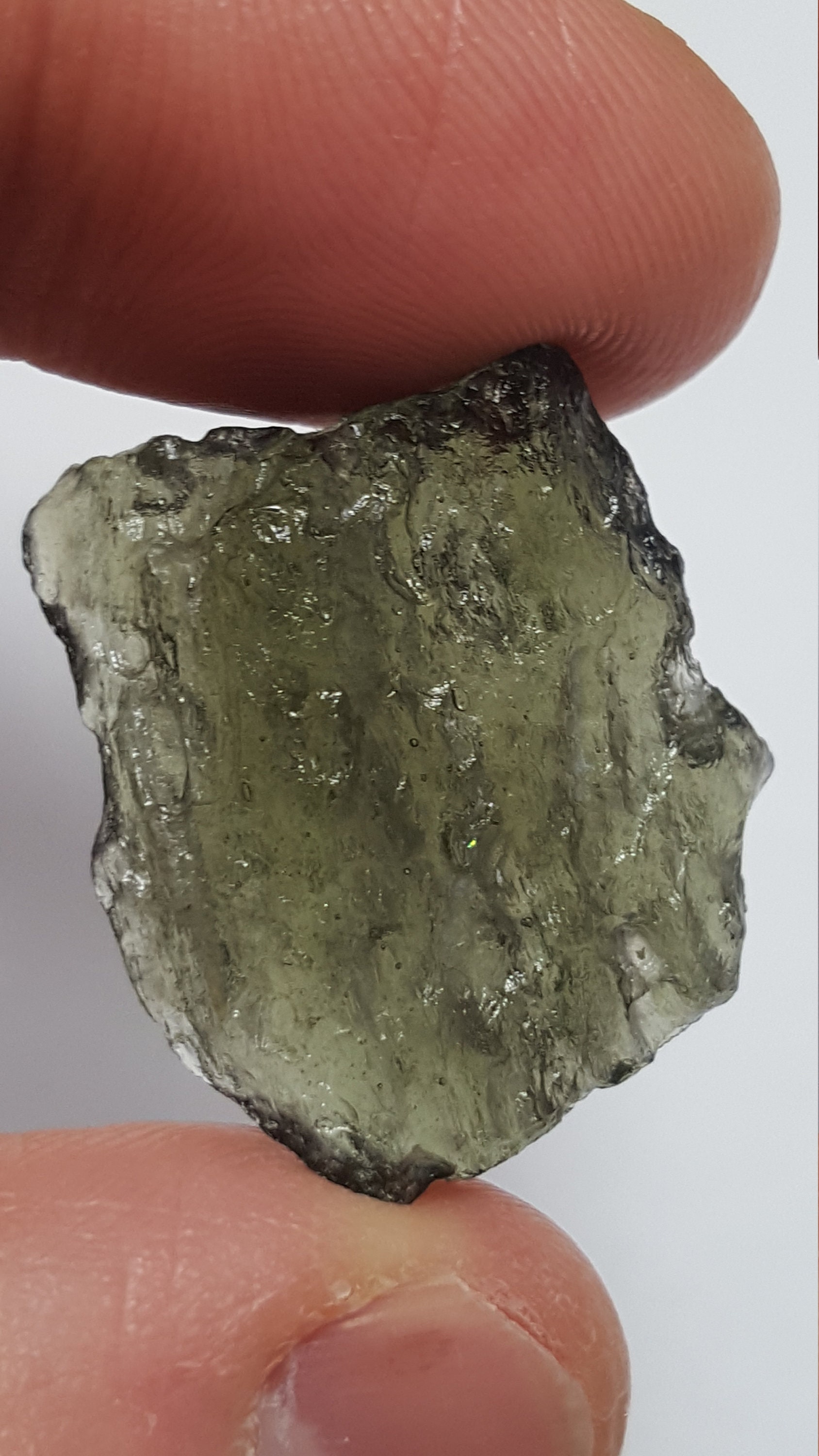 Moldavite- Czech Republic- Nice Tektite- Excellent Color and Texture- 3 ...
