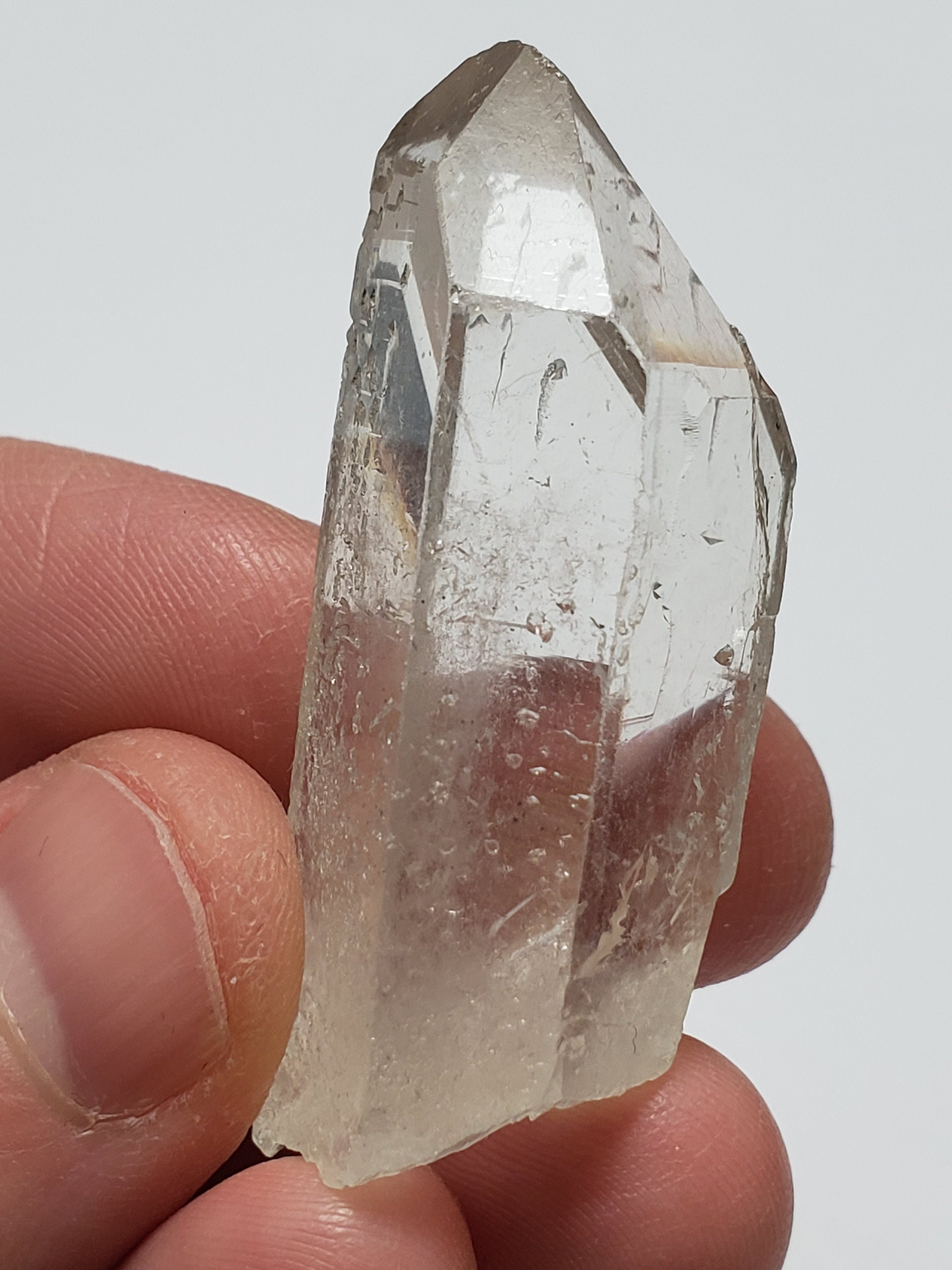 Unpolished 'Garden/ Shaman' Quartz Crystal with Excellent Mineral ...