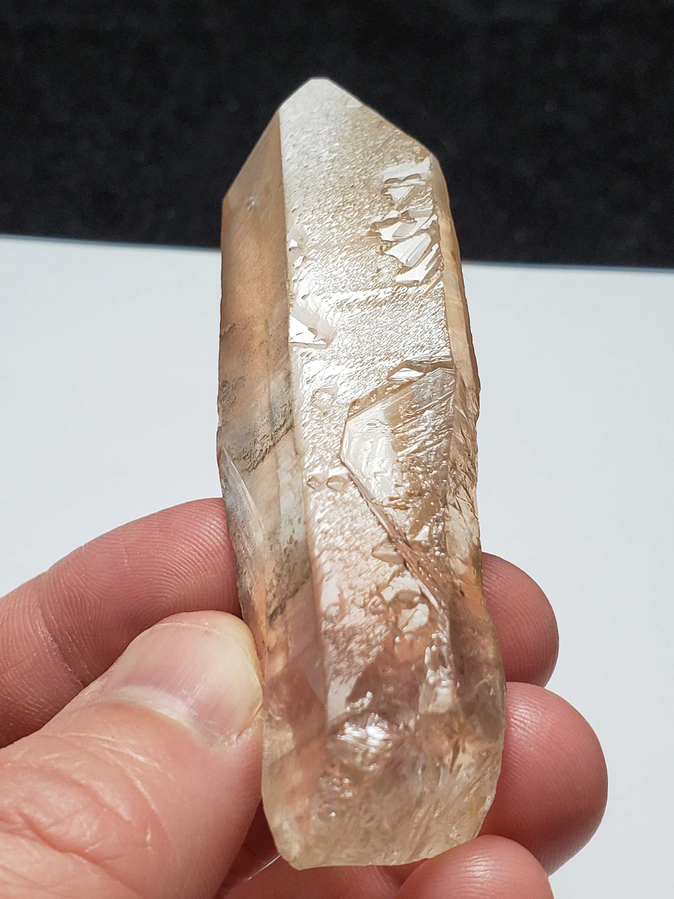 Starbrary Quartz Crystal Light Tangerose Hue- Brazil- Unique Formations ...