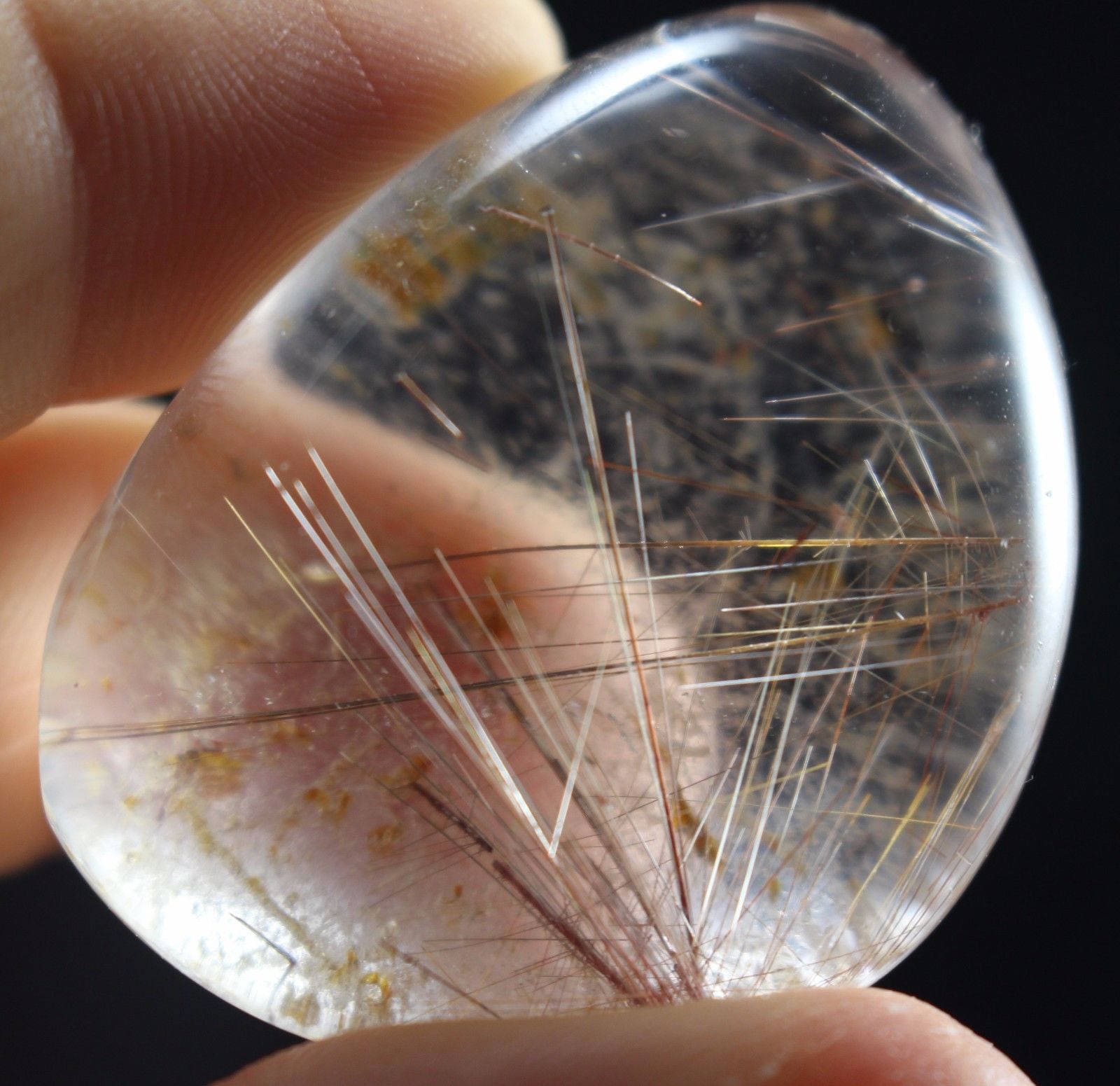 Amazing Polished Clear Quartz Crystal with Rutile Inclusions from ...