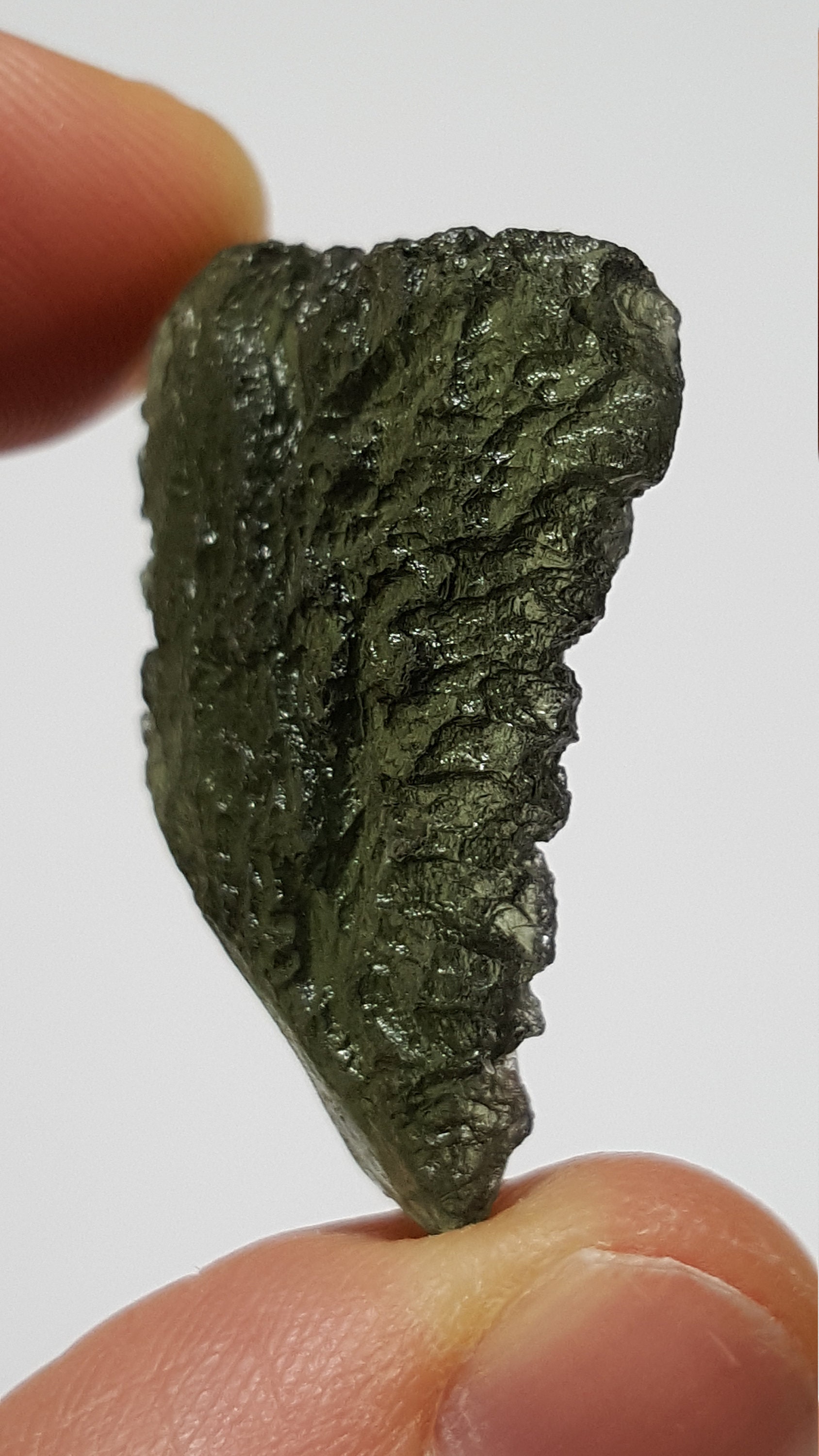 Moldavite- Czech Republic- Nice Tektite- Excellent Color and Texture- 6 ...