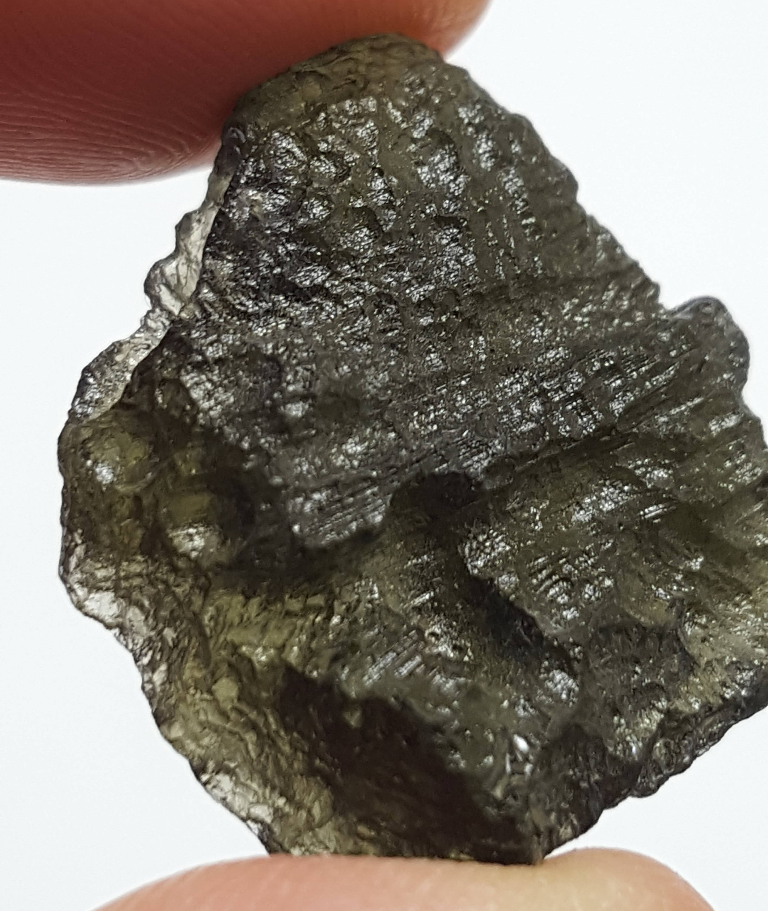Moldavite - Czech Republic- Nice Tektite- Excellent Color and Texture ...