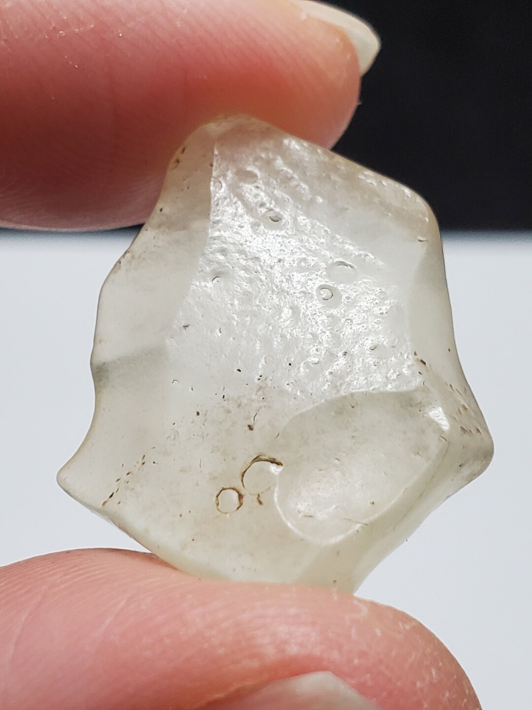 Libyan Desert Glass Impactite, Tektite 4.4 Grams- Excellent Clarity ...