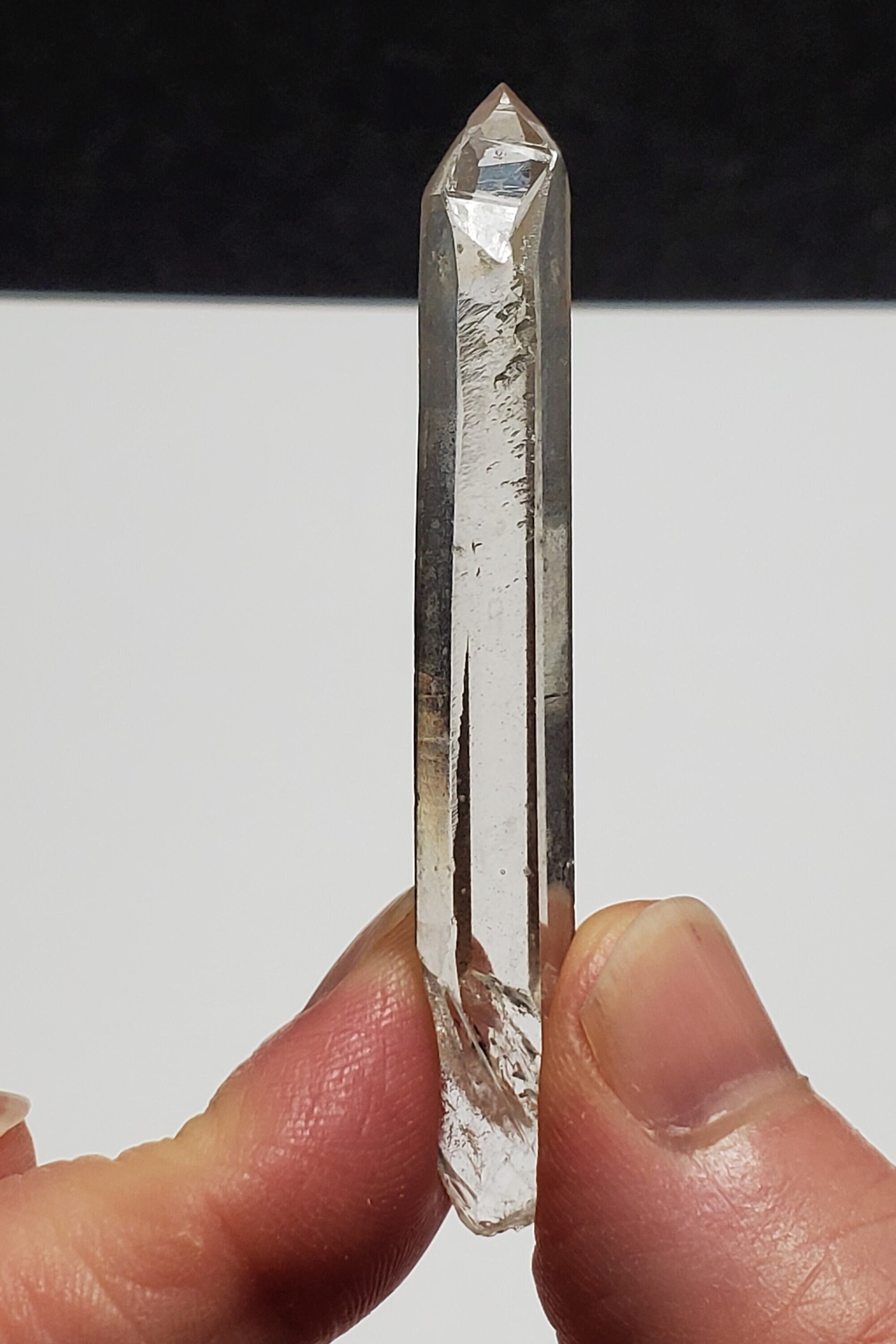 Slender Laser Quartz Crystal- 6.3 cm Long- Gouveia, Brazil- Stunning ...