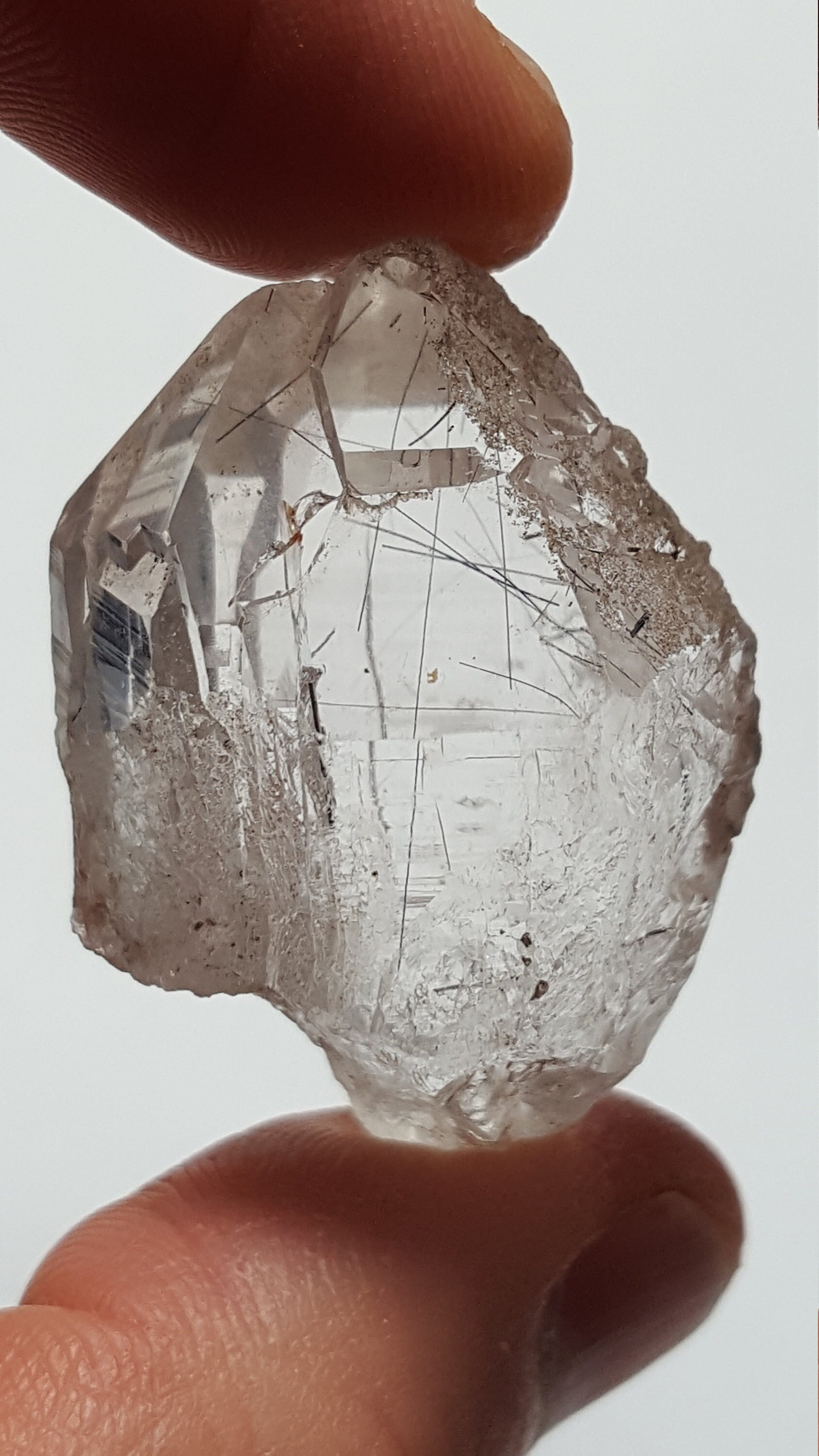 Cathedral Quartz with Tourmaline Inclusions from Brazil- Beautiful ...