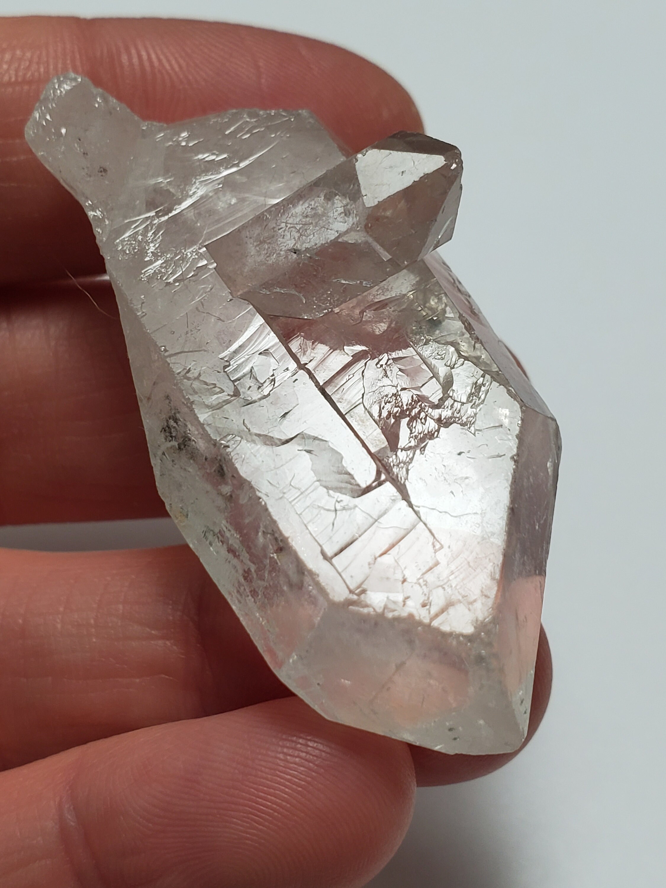 Unpolished 'Garden/ Shaman' Quartz Crystal with Excellent Mineral ...