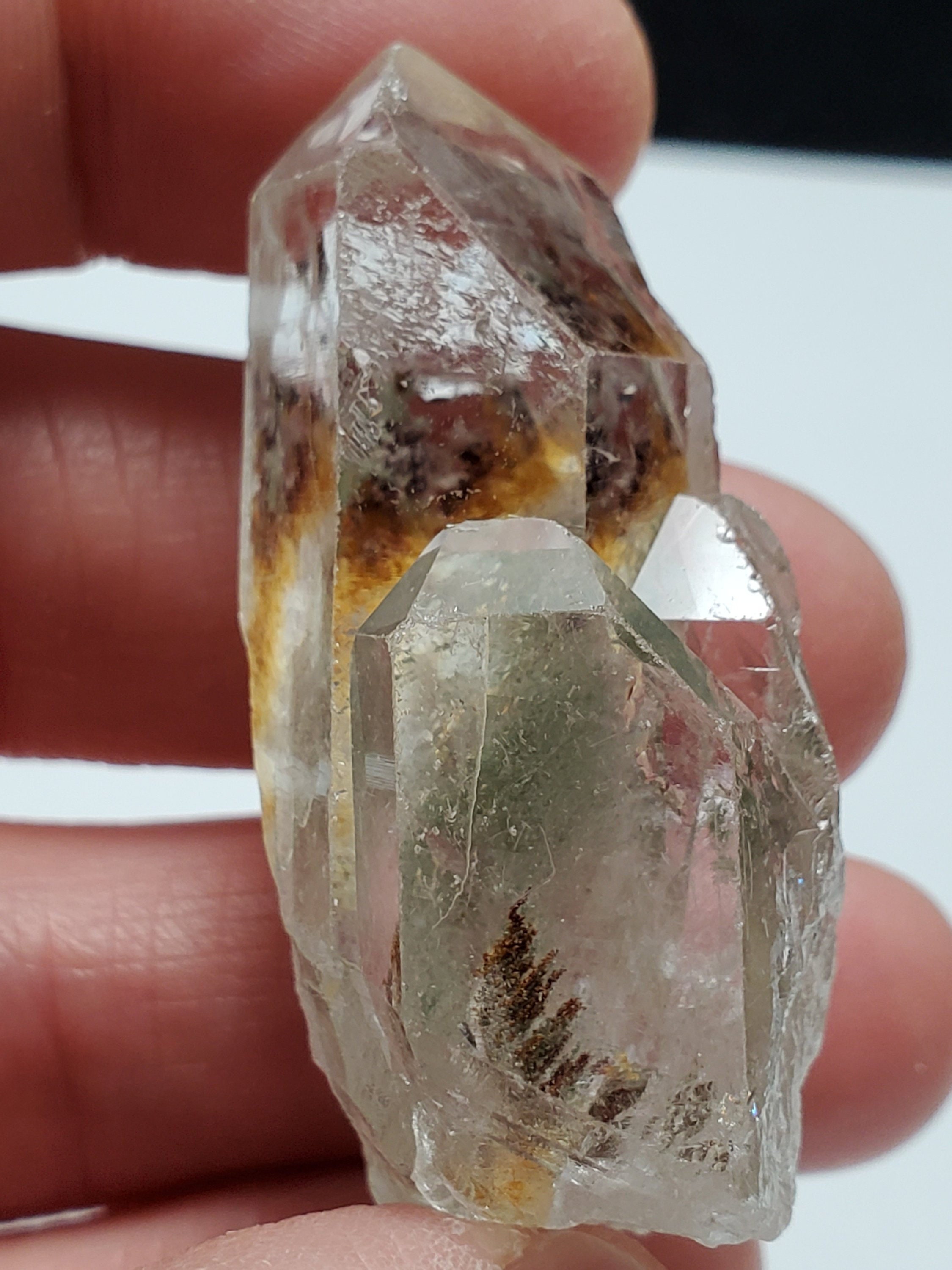 Unpolished 'Garden/ Shaman' Quartz Crystal with Excellent Mineral ...
