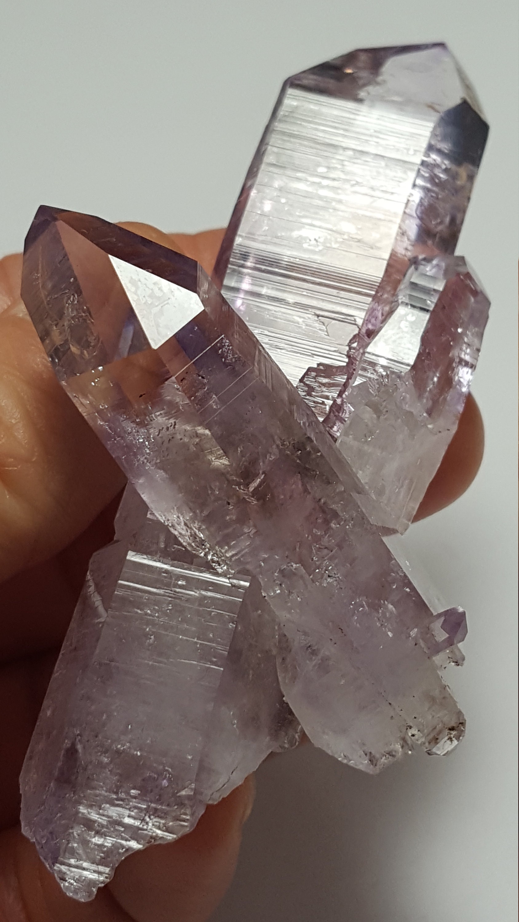 70 Grams- 3.75 Inches Tall- Beautiful Lavender Amethyst from Veracruz ...