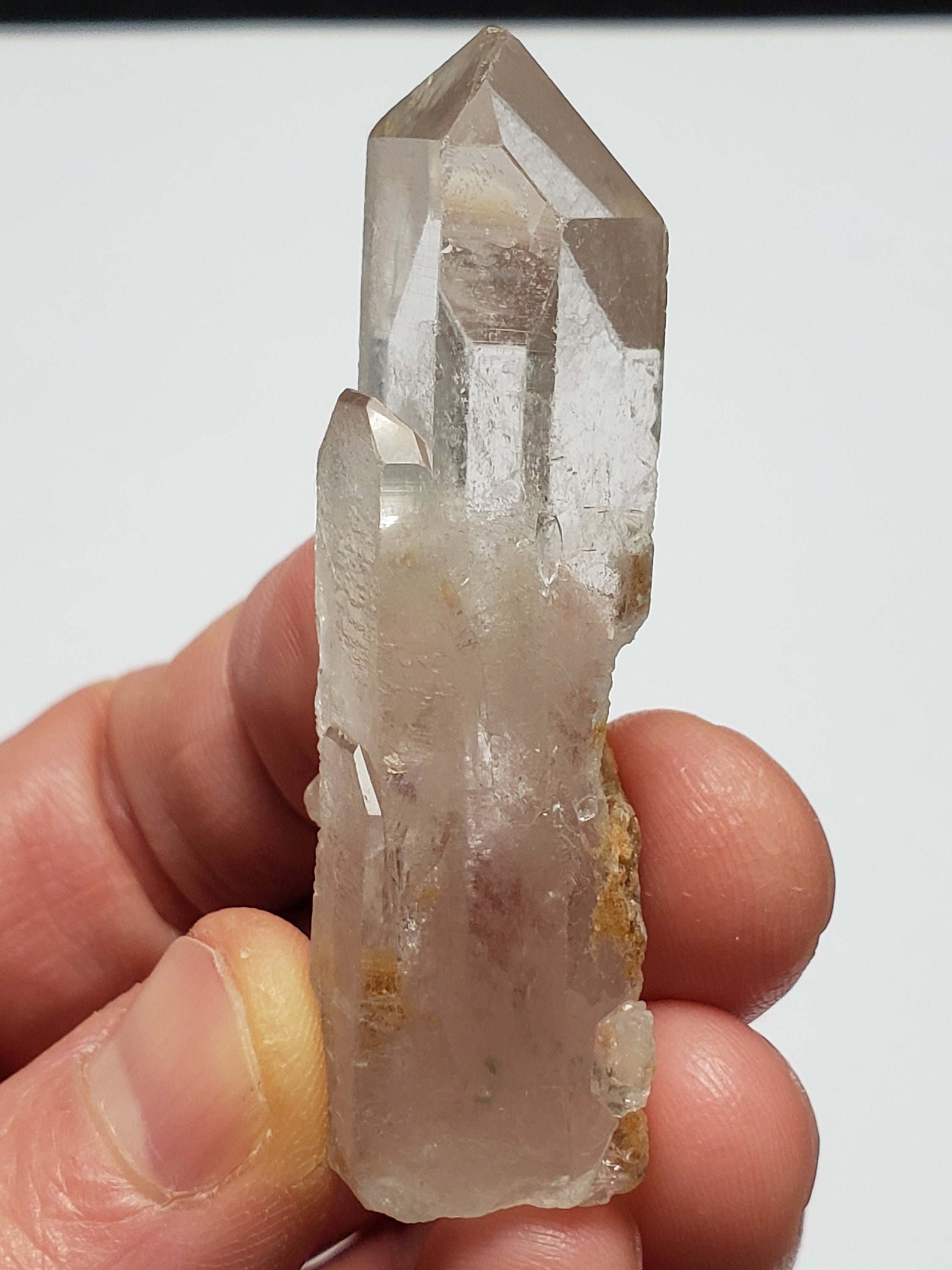 Unpolished 'Garden/ Shaman' Quartz Crystal with Excellent Mineral ...