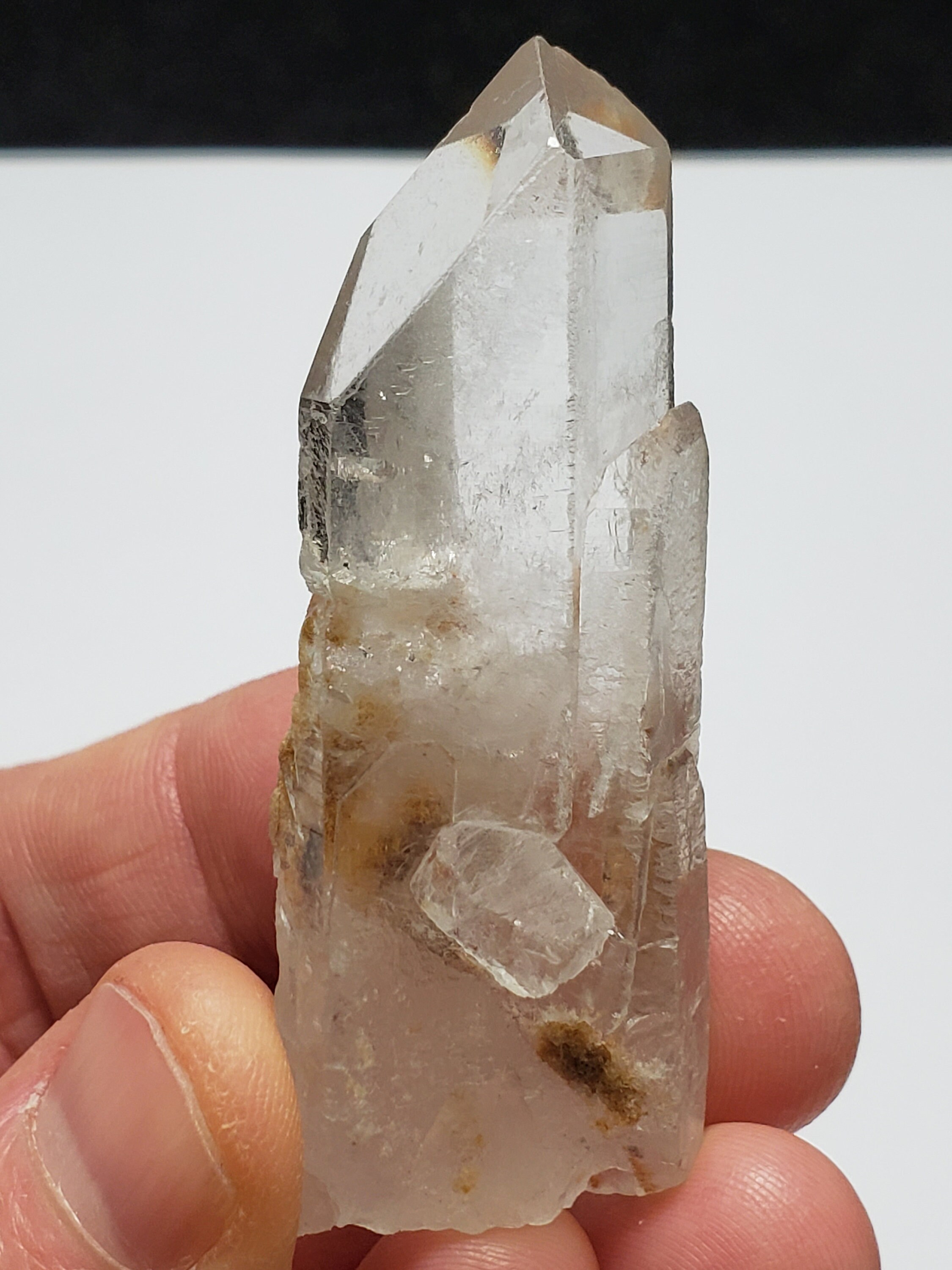 Unpolished 'Garden/ Shaman' Quartz Crystal with Excellent Mineral ...
