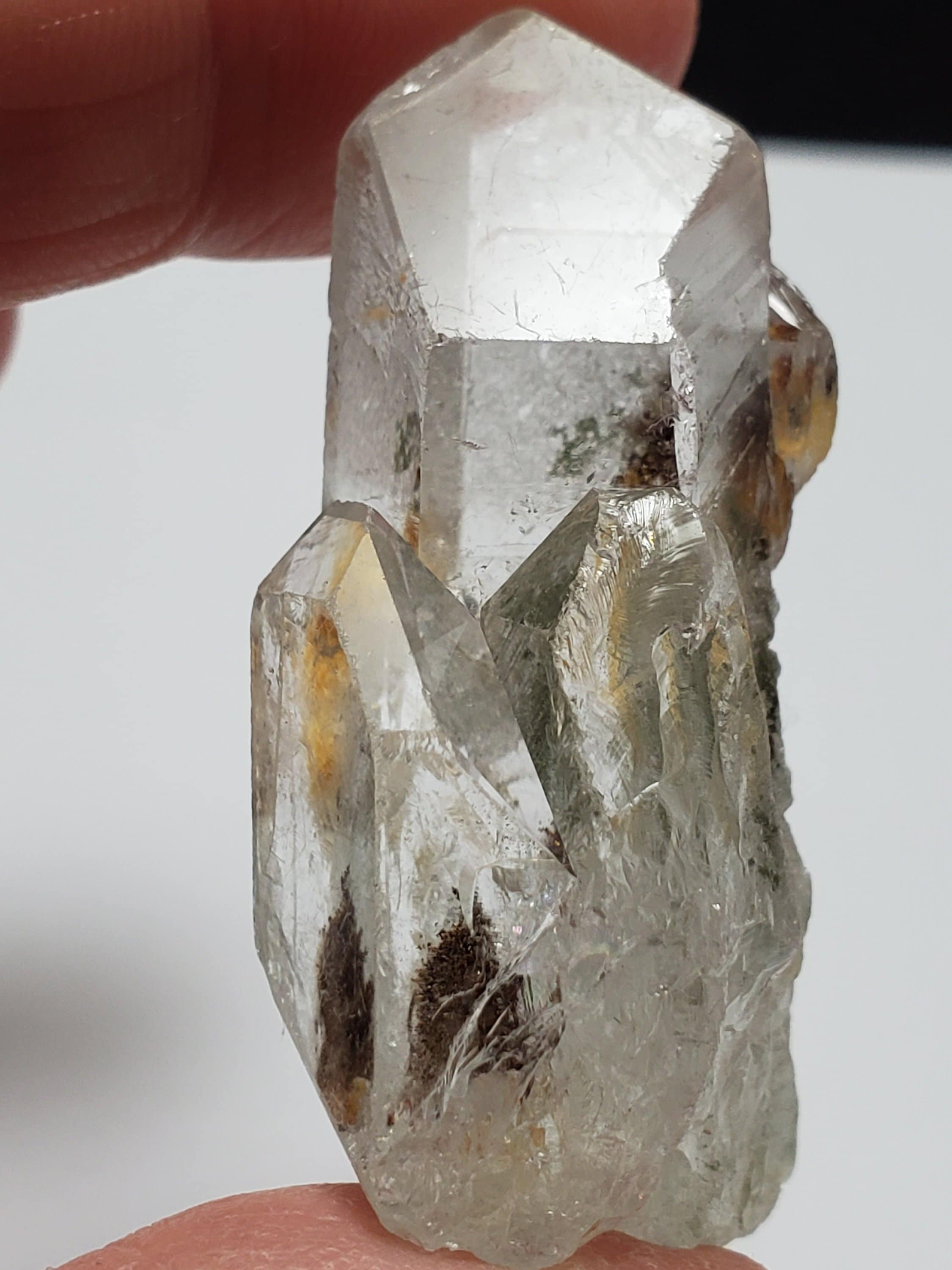 Unpolished 'Garden/ Shaman' Quartz Crystal with Excellent Mineral ...