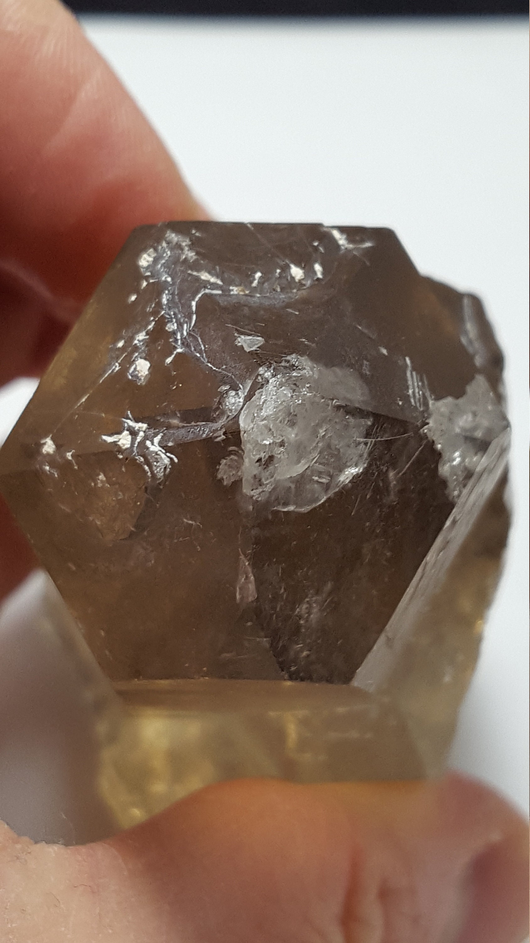 Large Smokey (Slight Citrine) Quartz Crystal- Brazil- Amazing Color and ...