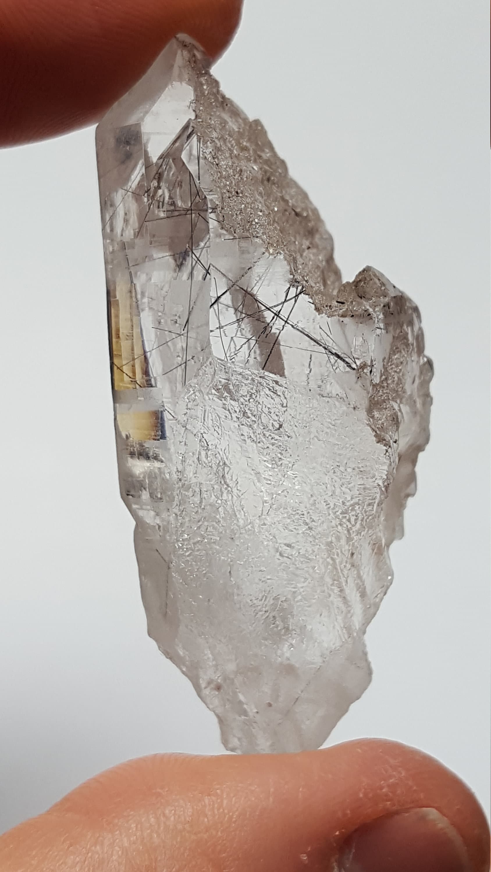 Cathedral Quartz with Tourmaline Inclusions from Brazil- Beautiful ...