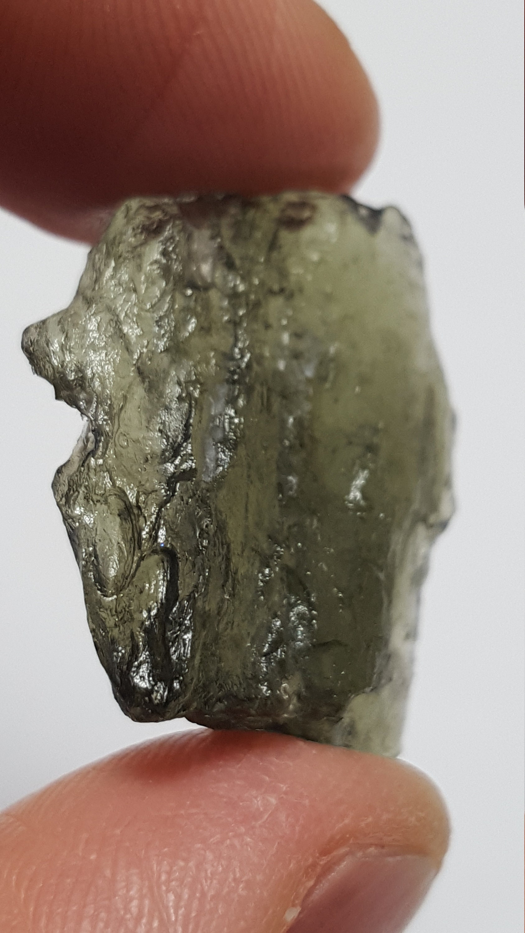 Moldavite- Czech Republic- Nice Tektite- Excellent Color and Texture- 3 ...
