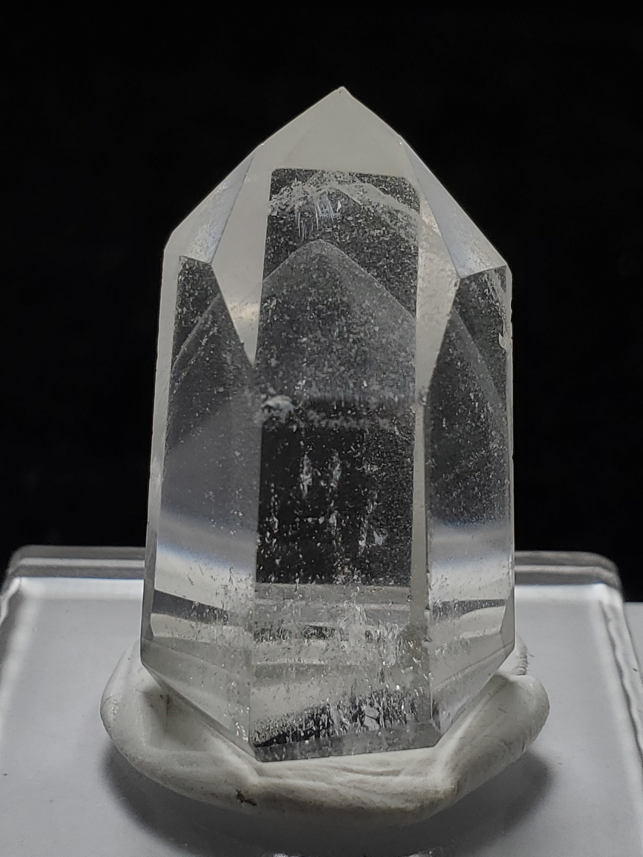 Amazing Polished Phantom Quartz Crystal from Brazil with White Chlorite ...