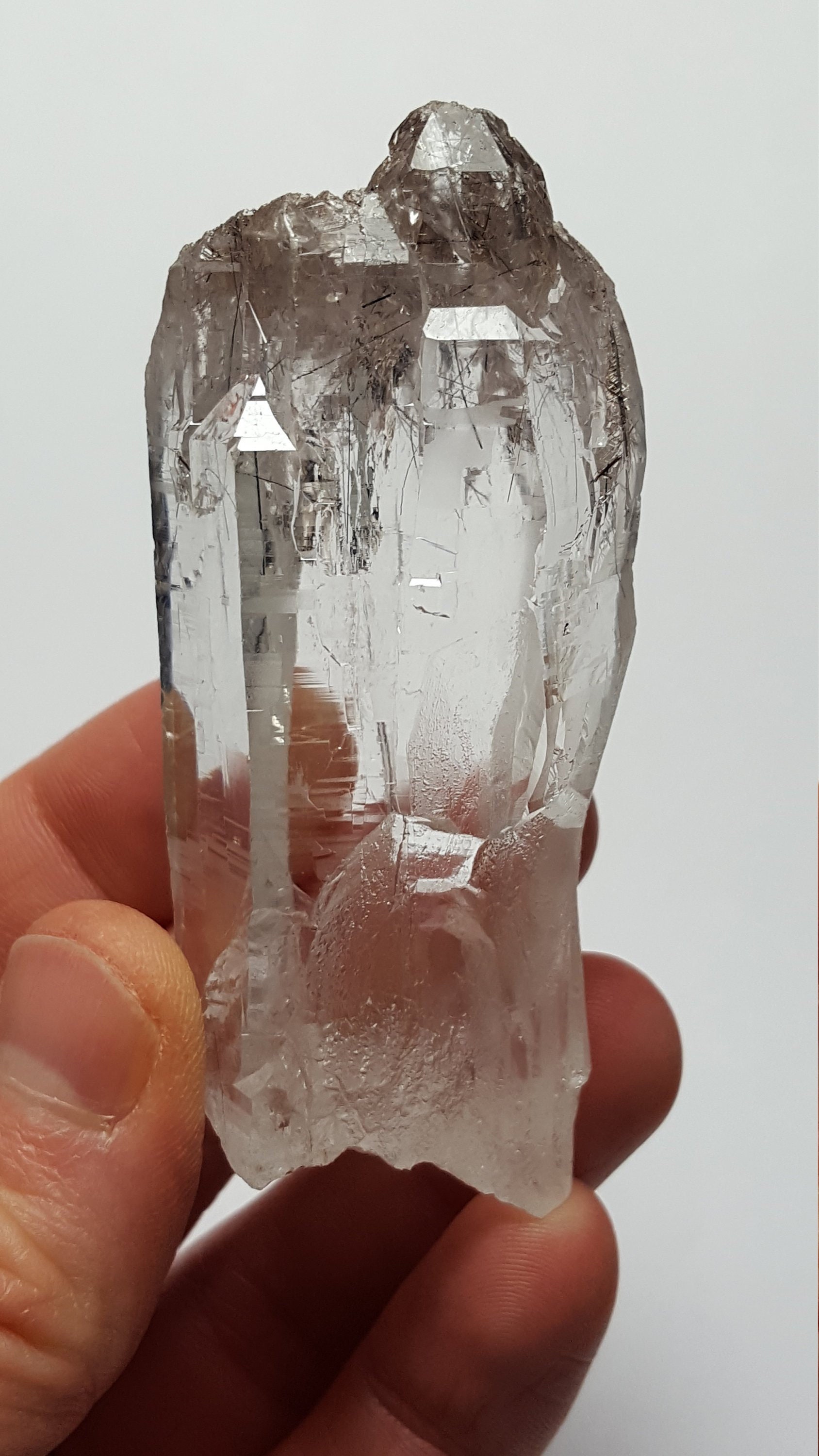 RESERVED Cathedral Quartz with Tourmaline Inclusions from Brazil ...