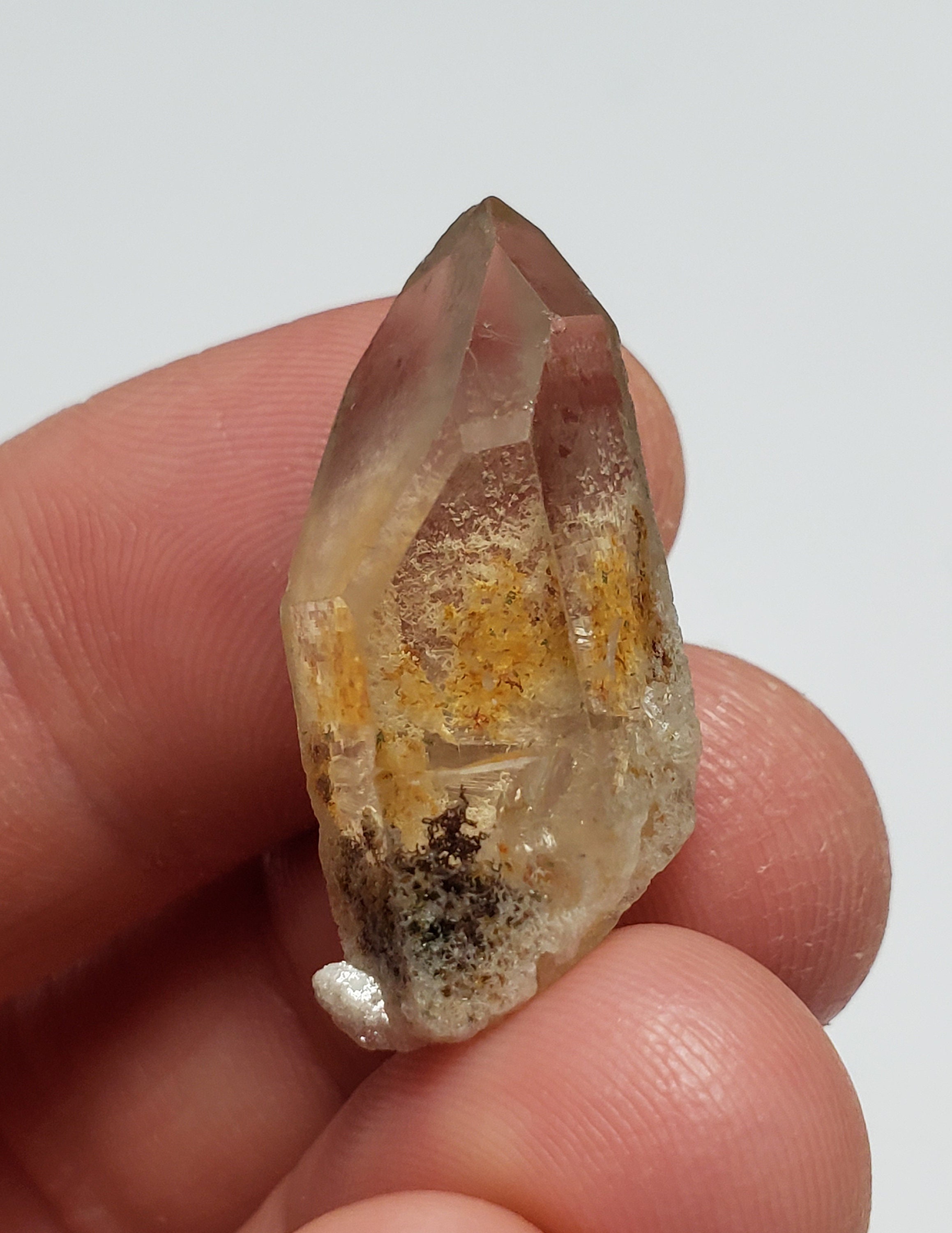 9 Unpolished 'Garden/ Shaman' Quartz Crystal with Excellent Mineral ...