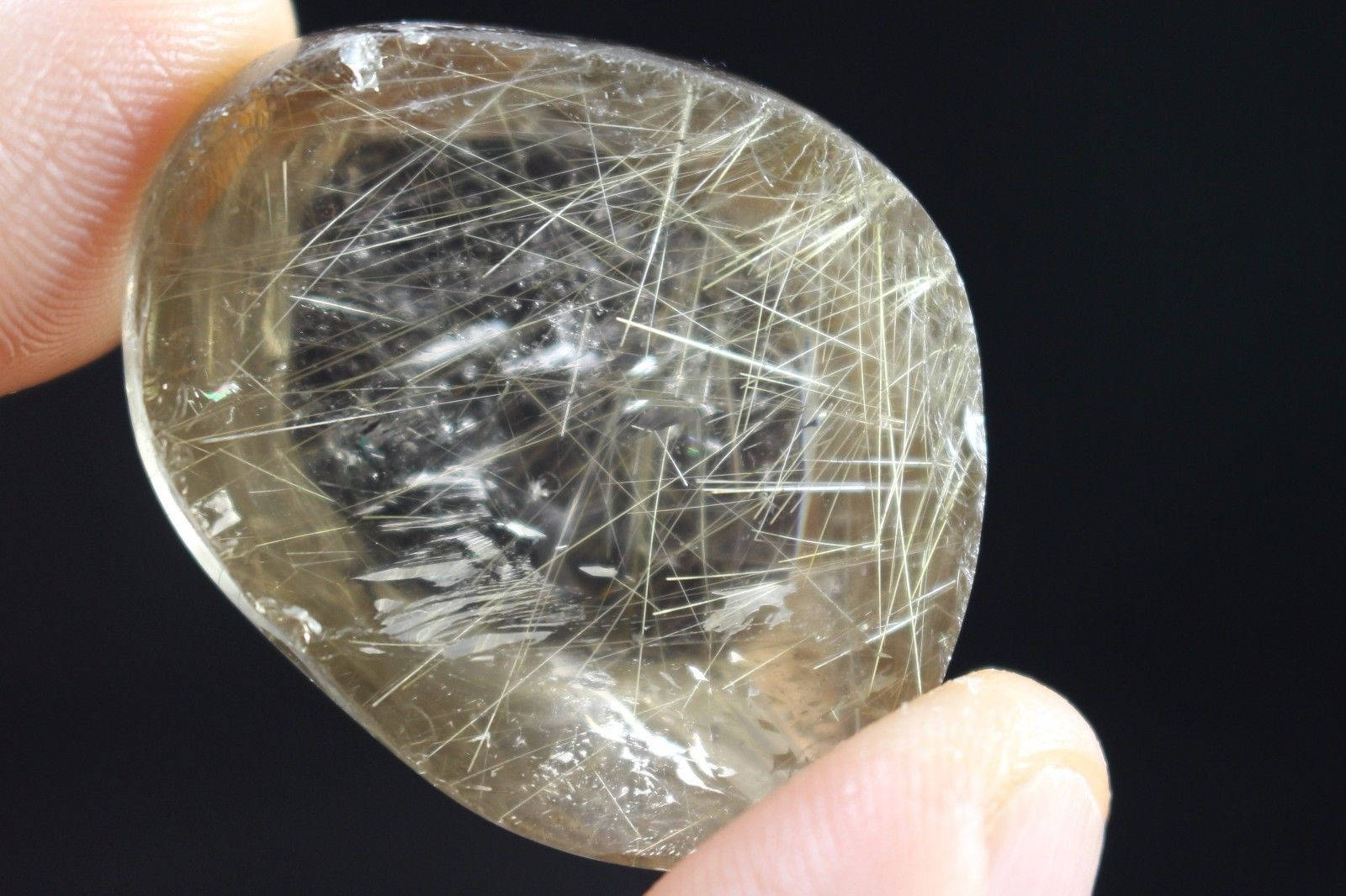 Amazing Polished Clear Quartz Crystal with Rutile Inclusions from ...