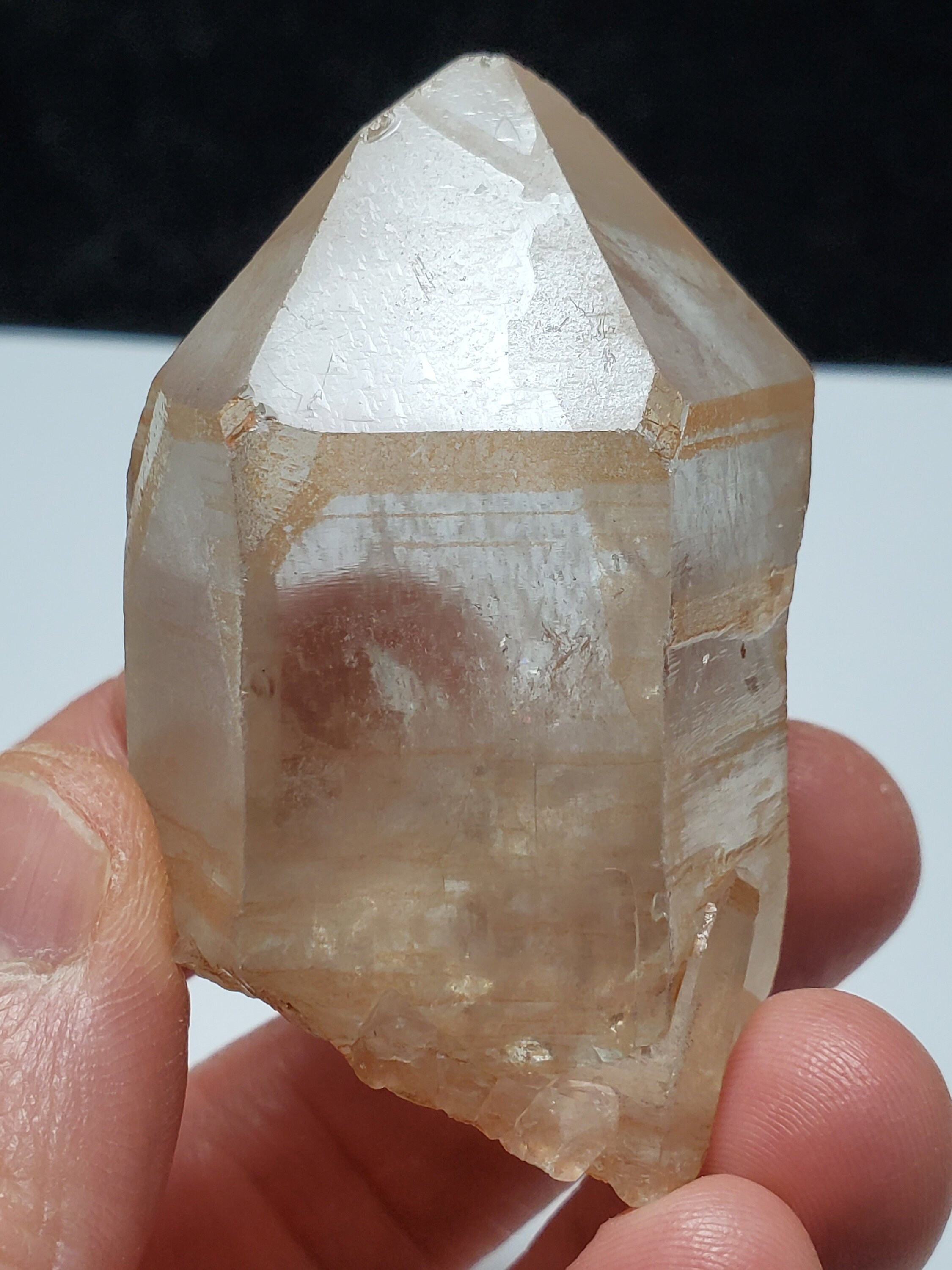 Quartz Crystal Light Tangerine Hue- Brazil- Bargain Price- Unique ...