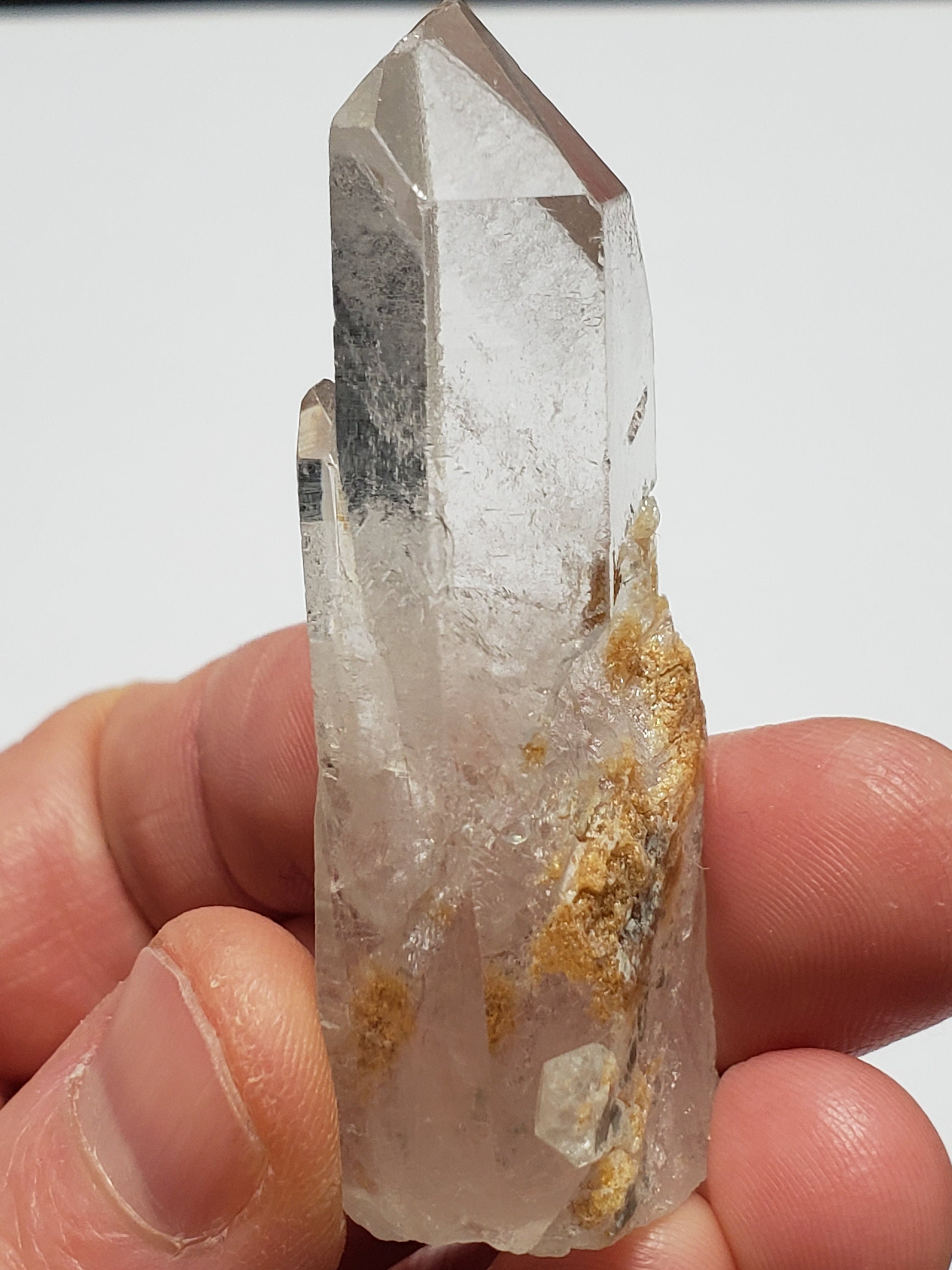 Unpolished 'Garden/ Shaman' Quartz Crystal with Excellent Mineral ...