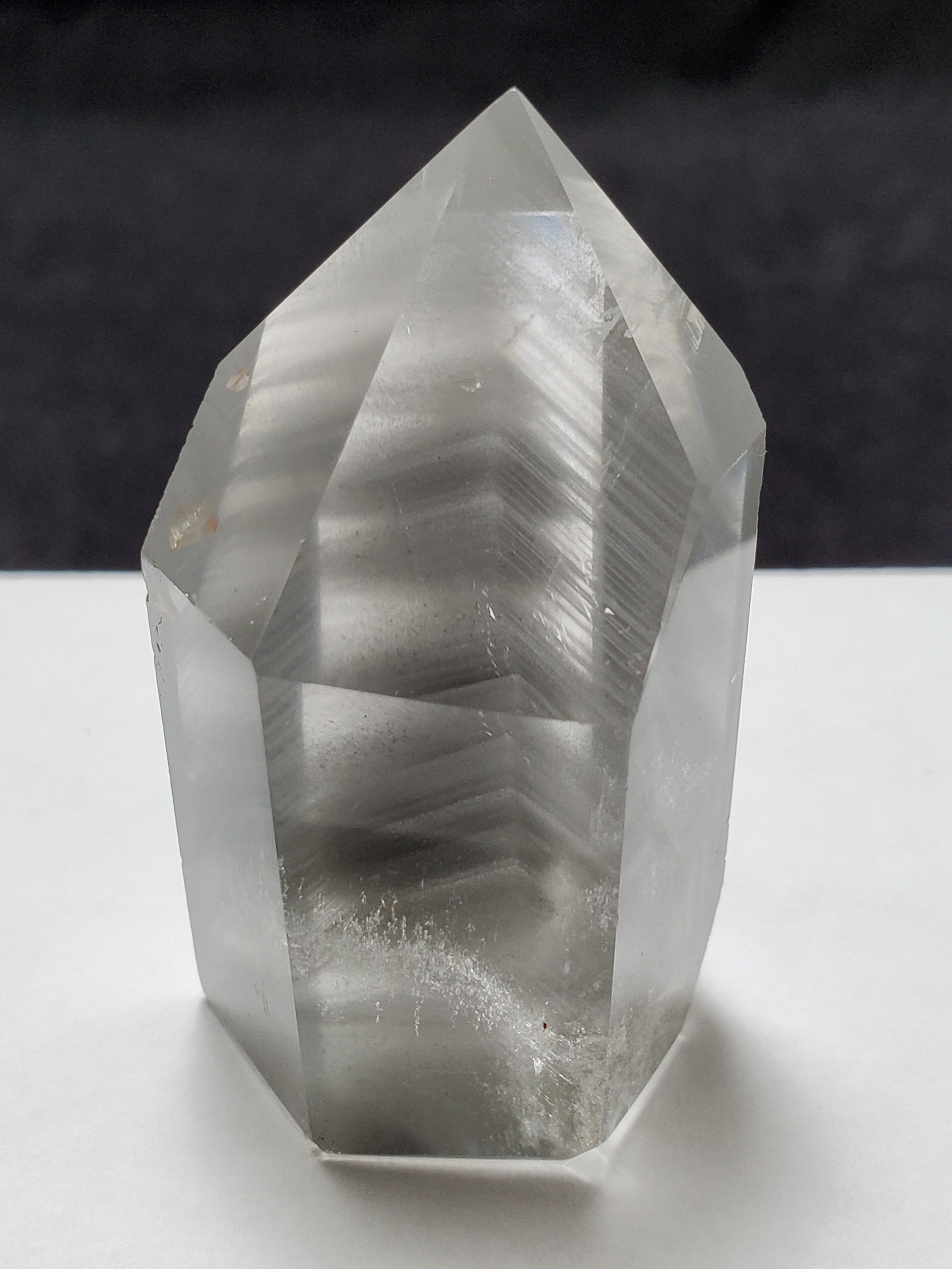 Large Polished Phantom Quartz Crystal from Brazil- Various Mineral ...
