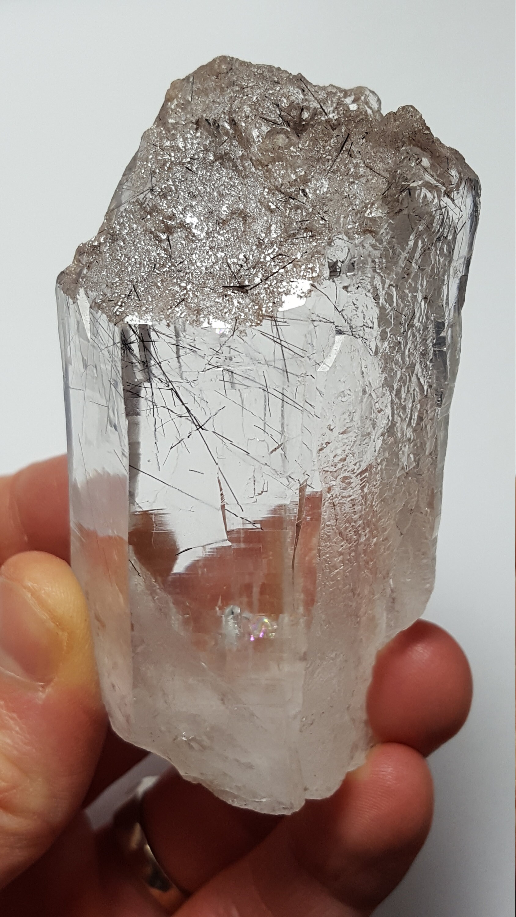Cathedral Quartz with Tourmaline Inclusions from Brazil- Beautiful ...