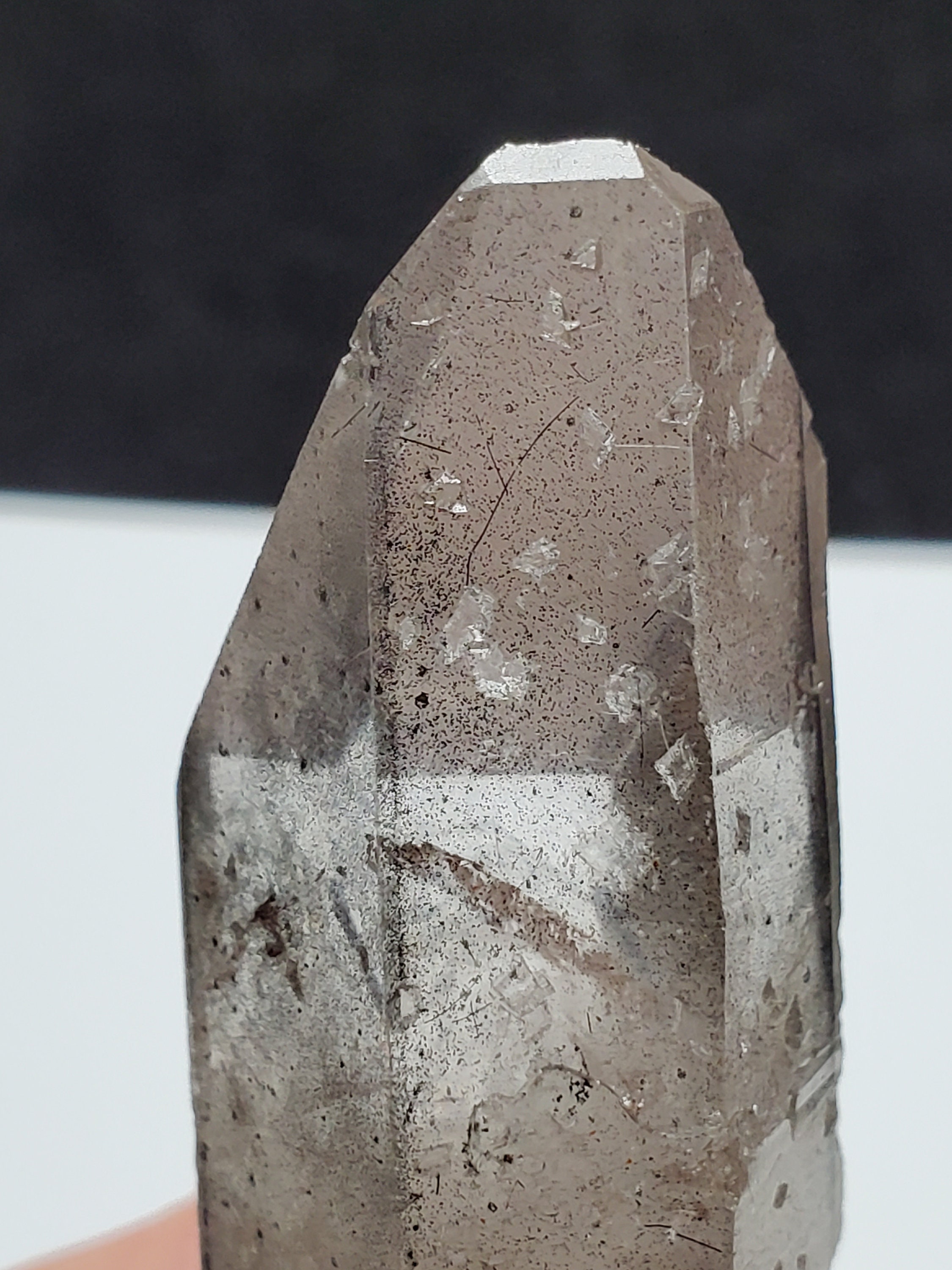 Etched Quartz Crystal 'Cube Codex' From Serra Do Cabral, Brazil- Grey ...