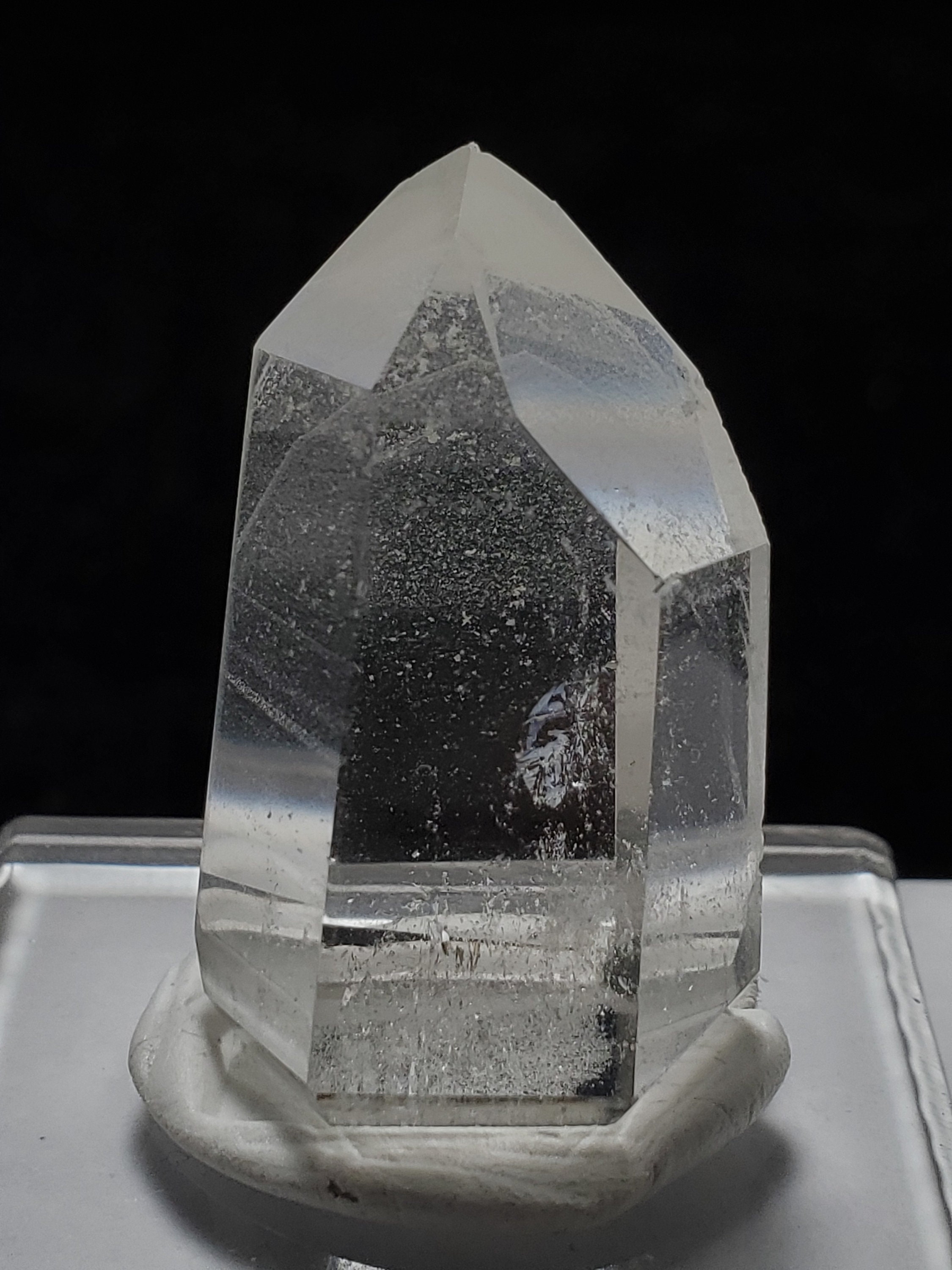 Amazing Polished Phantom Quartz Crystal from Brazil with White Chlorite ...