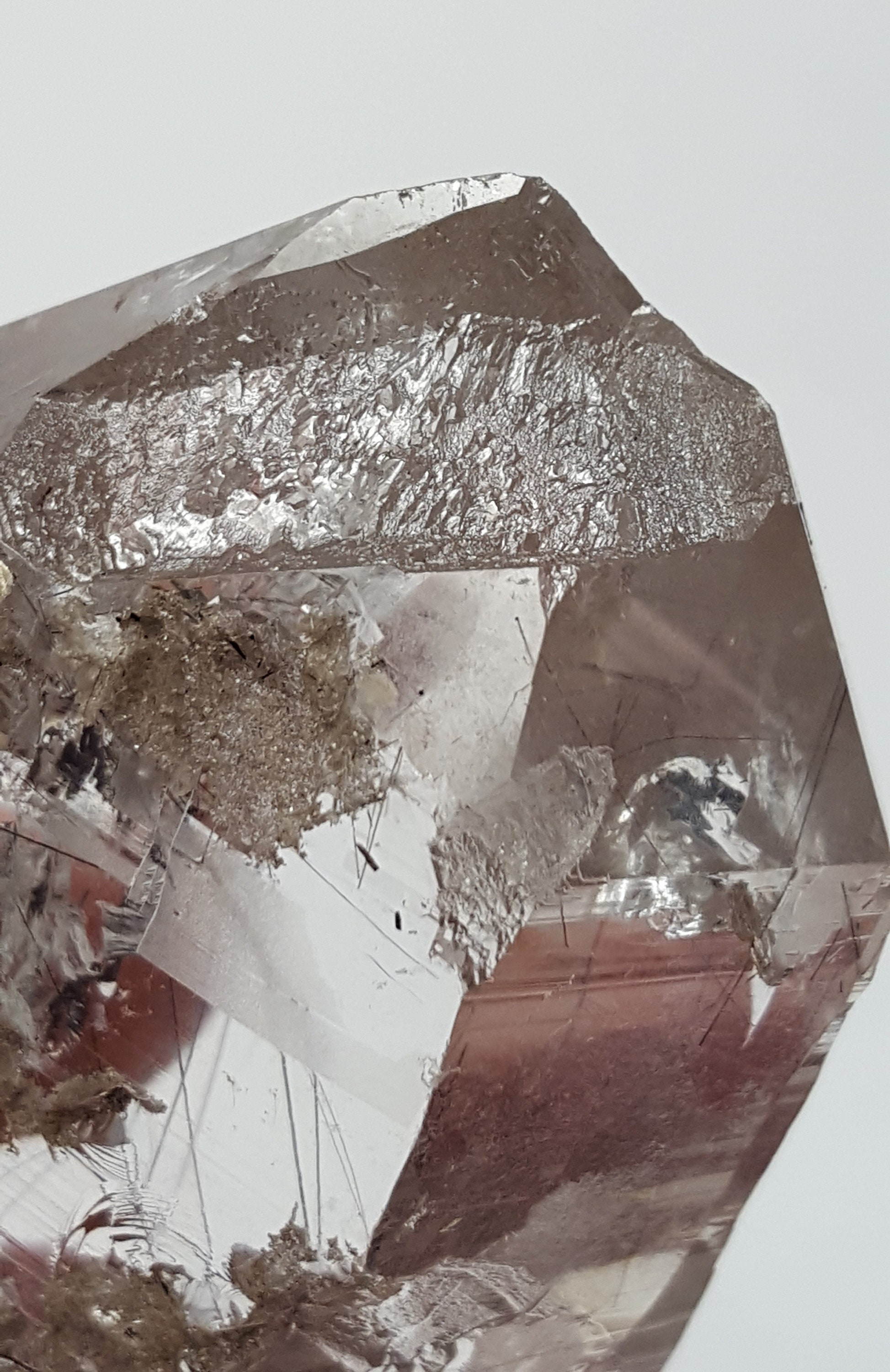 Cathedral Quartz with Tourmaline Inclusions from Brazil- Large Palm ...