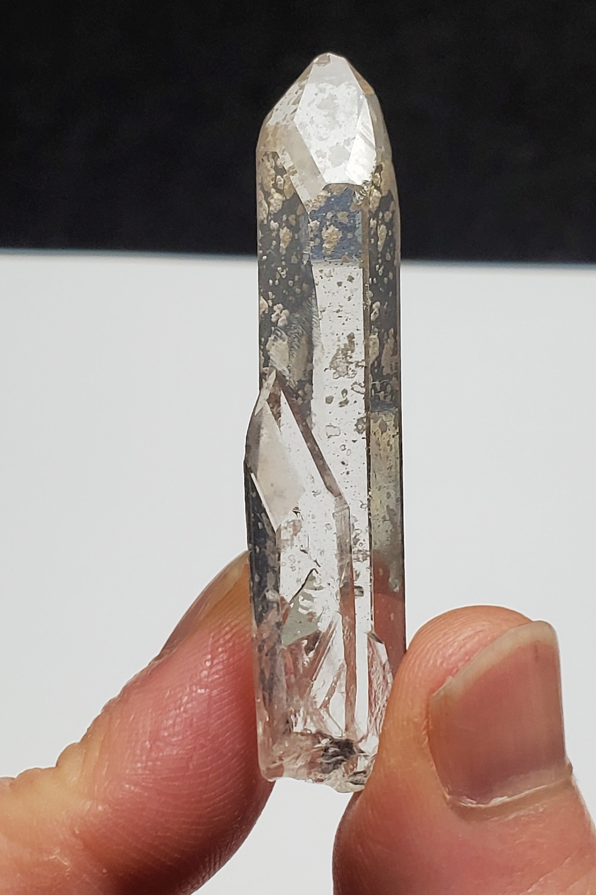 Slender Laser Quartz Crystal- 5.2 cm Long- Gouveia, Brazil- Diamond ...