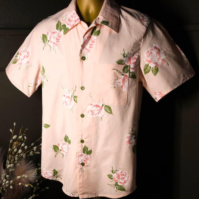 Vintage Leaf Button Up - Etsy