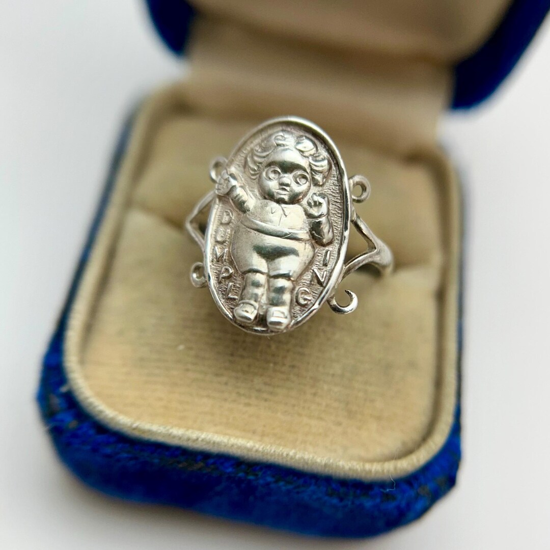 Unique and Vintage Sterling Silver”dumpling” Ring - Etsy