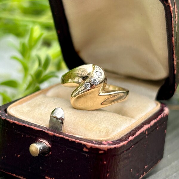 Gold Ring 80s - Etsy