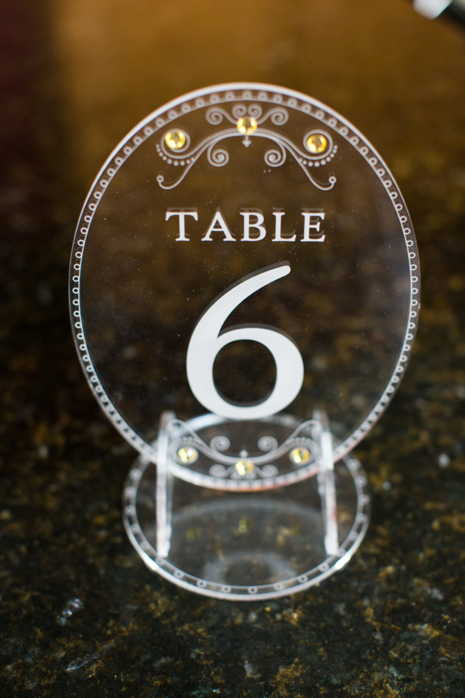 Acrylic Laser Engraved Table Numbers | Etsy