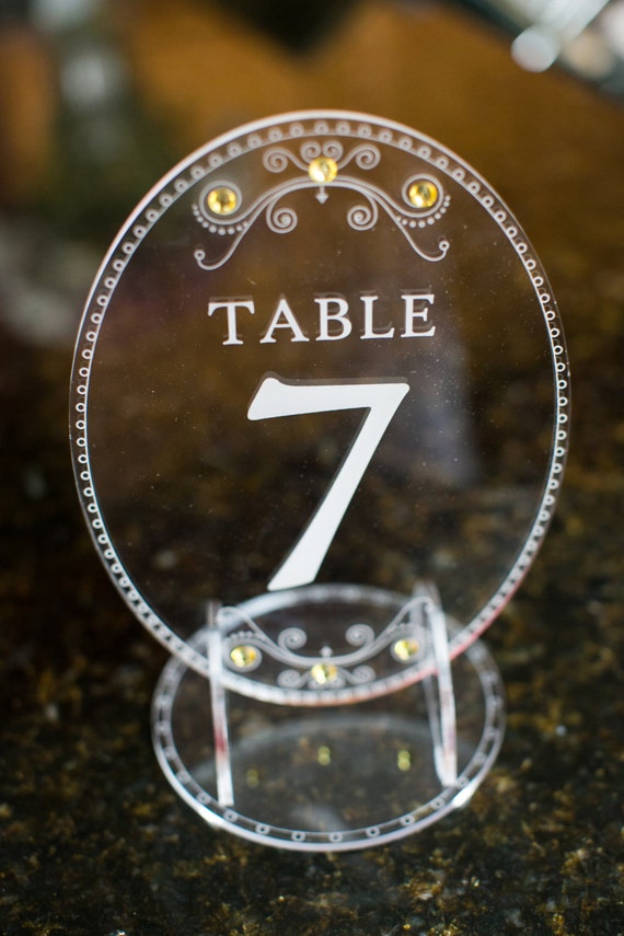 Acrylic Laser Engraved Table Numbers - Etsy