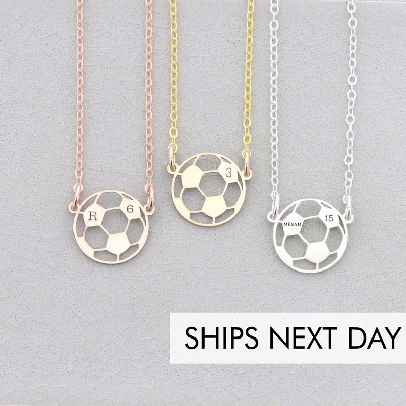 Soccer Necklace - Etsy