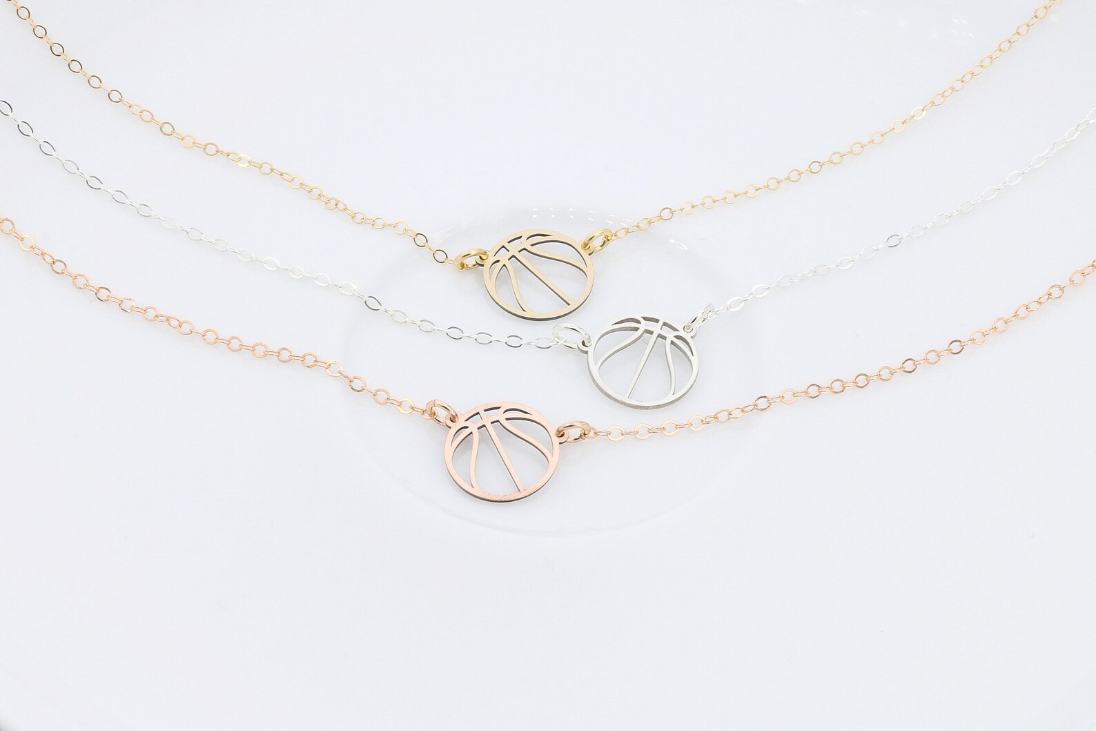 Basketball Necklace Sports Gift Team Necklace Gift Basketball - Etsy