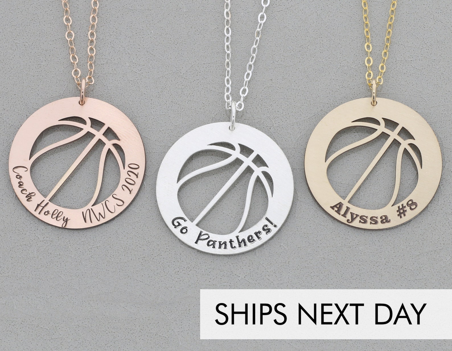 Basketball Necklace Sports Gift Team Necklace Gift | Etsy