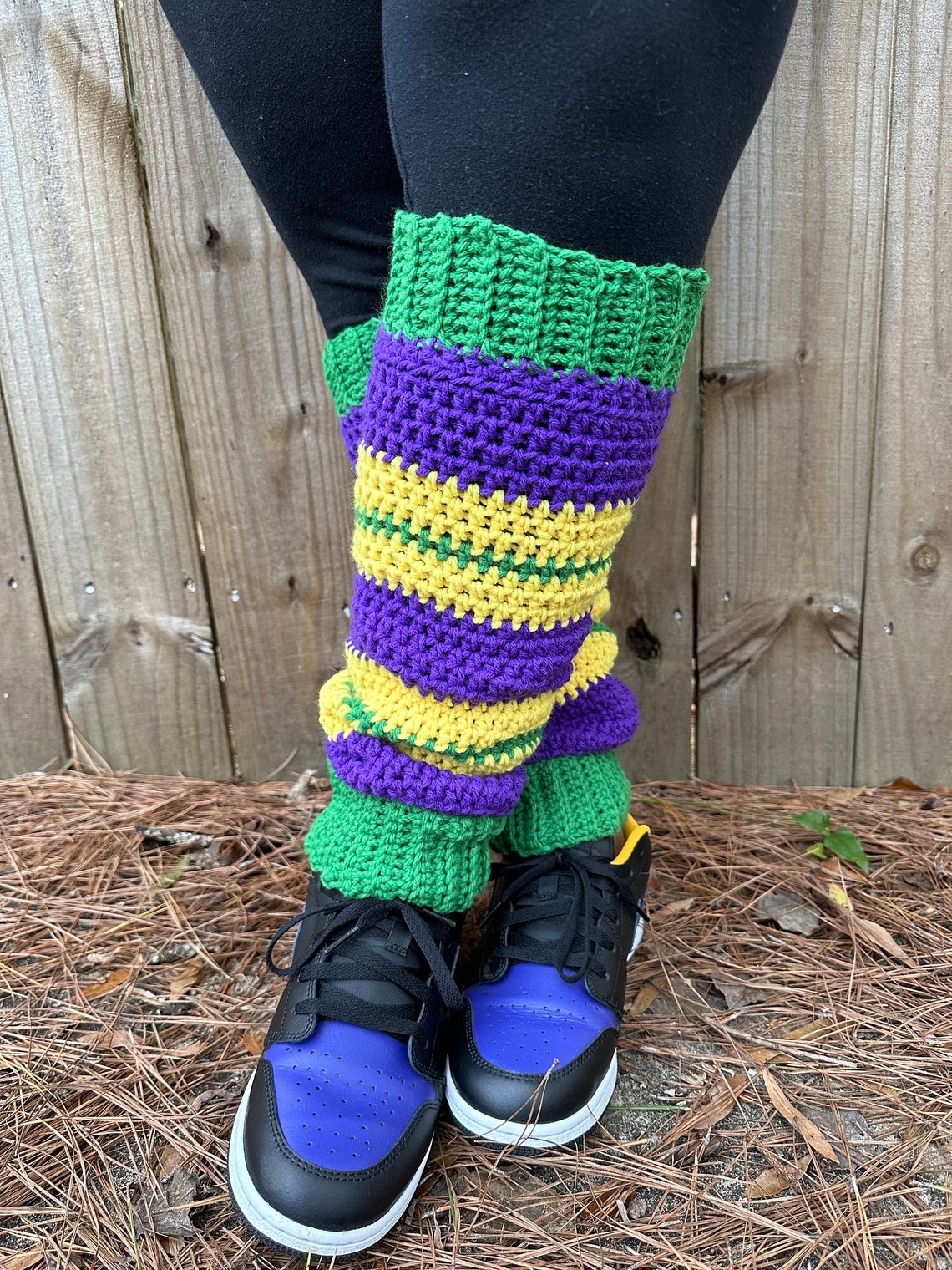 Mardi Gras Leg Warmers Crochet Pattern - Etsy